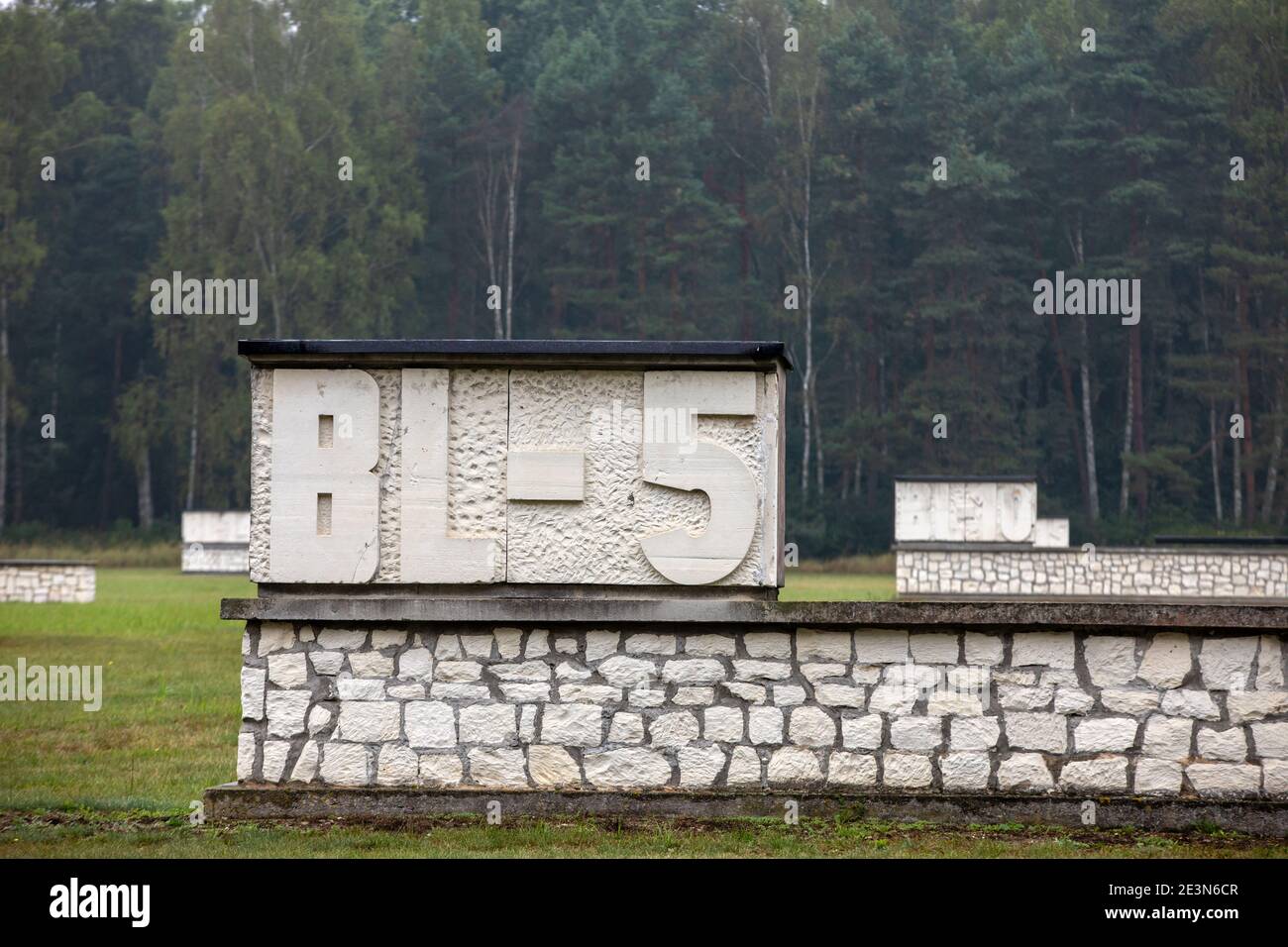 Sztutowo, Poland - Sept 5, 2020: Remains of the barracks of the New ...