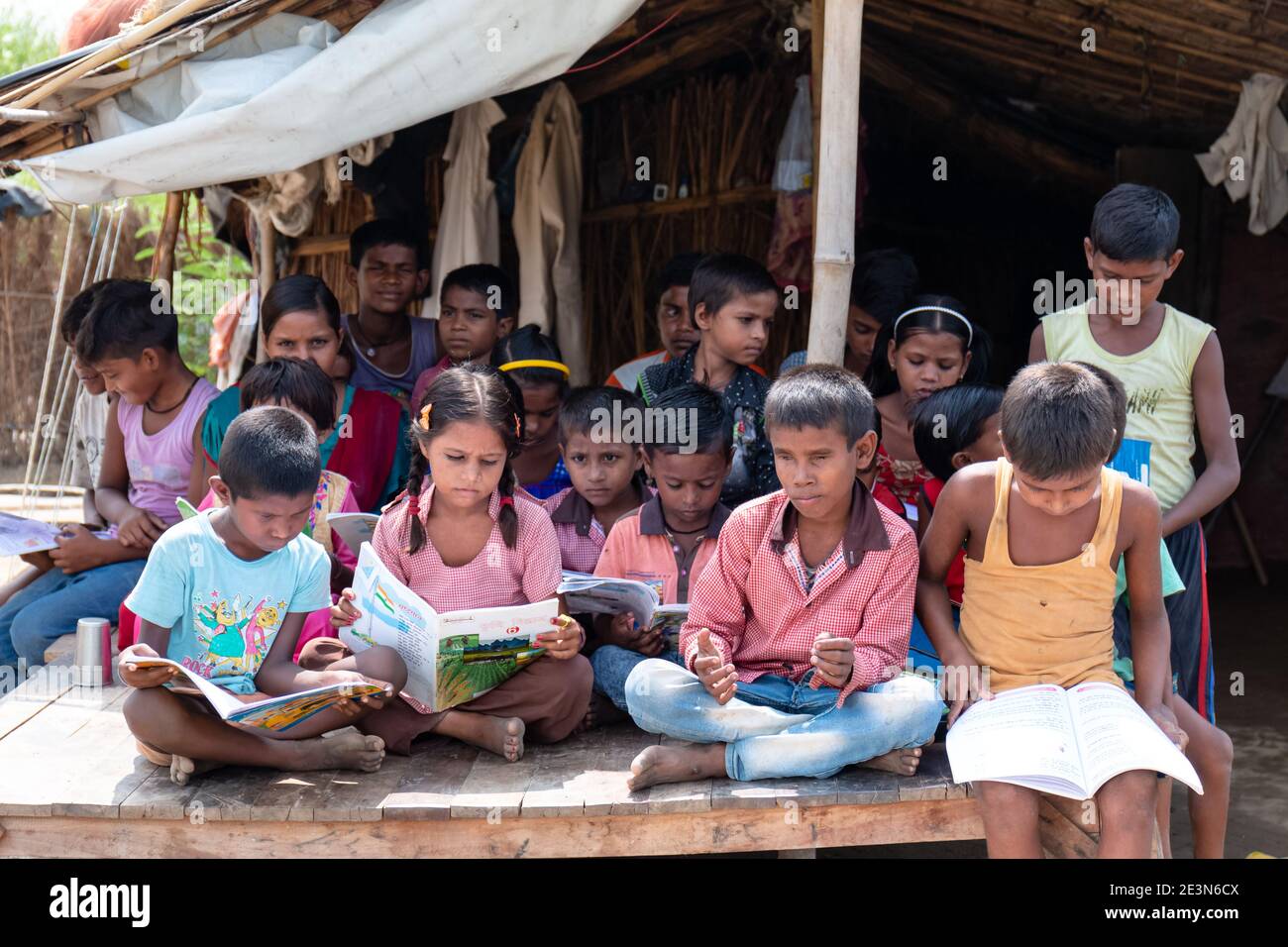 Noida, Uttar Pradesh/India - September 2019 : Poor Students from rural ...