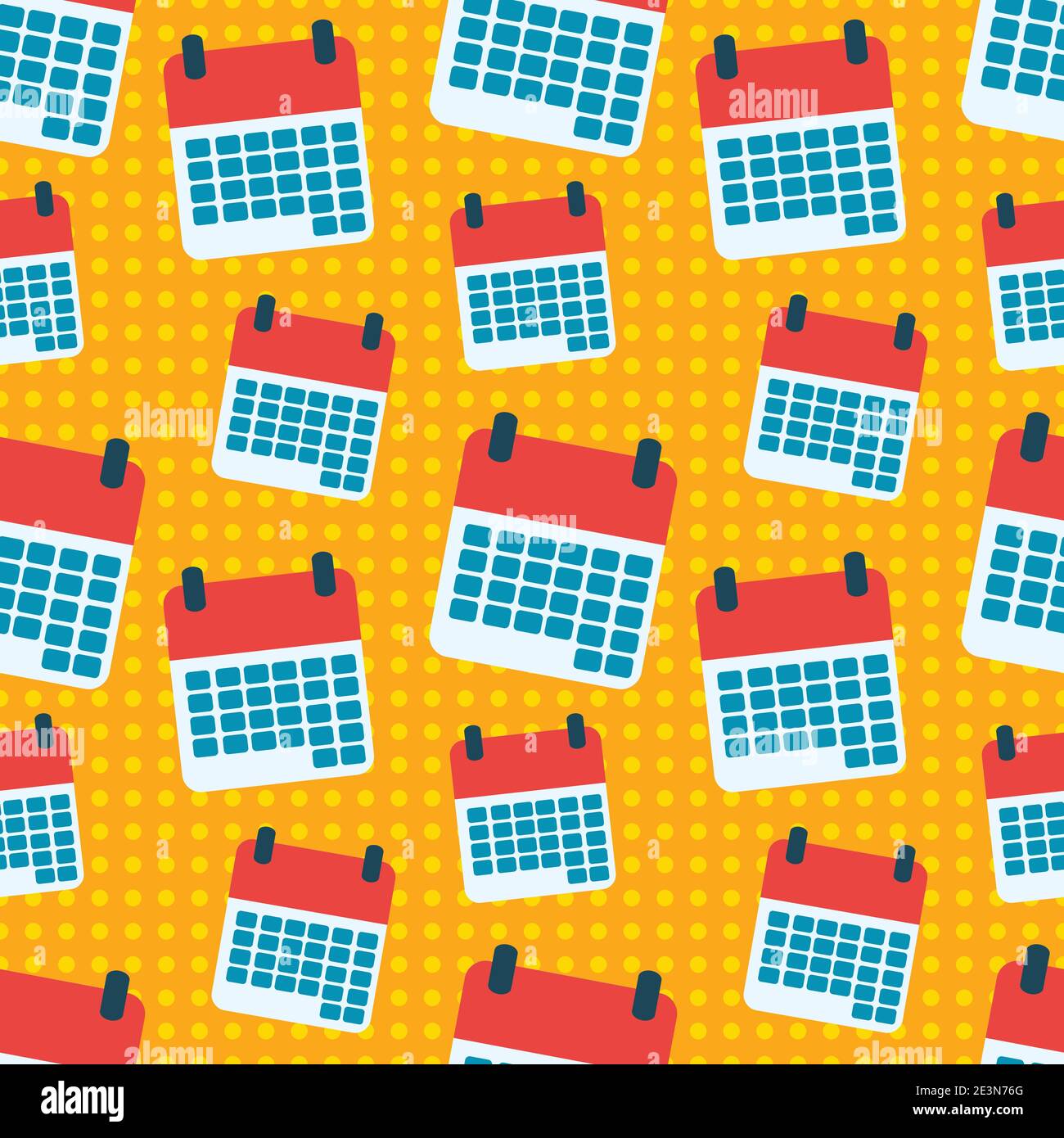 desk calendar seamless pattern vector illustration Stock Vector Image ...