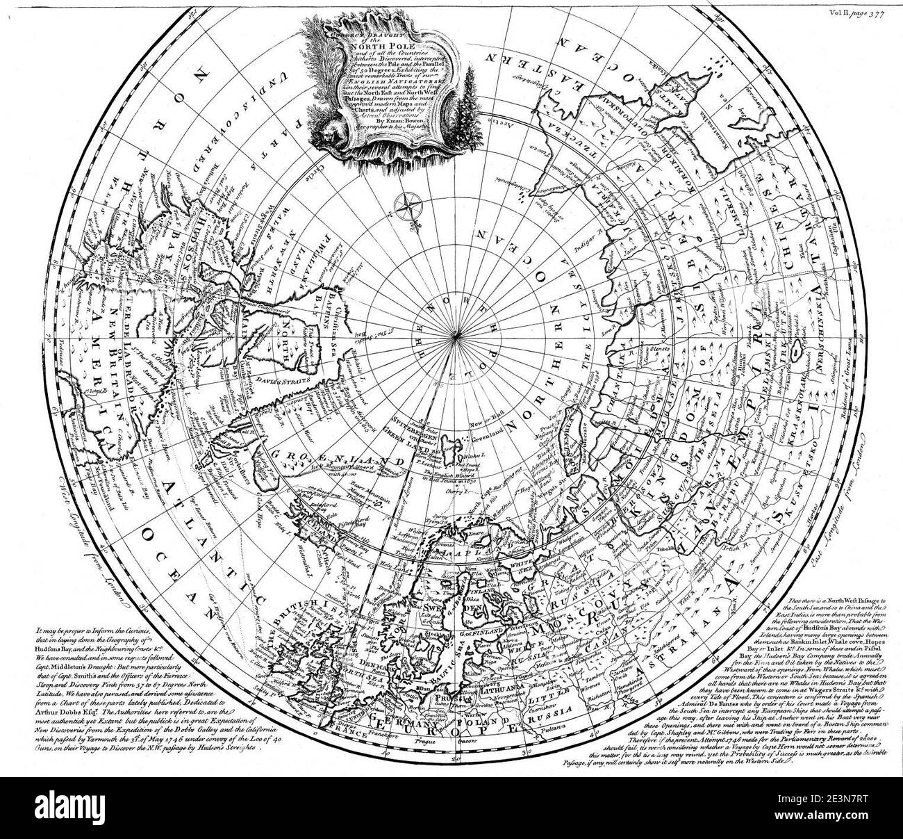 Map of the arctic hi-res stock photography and images - Alamy