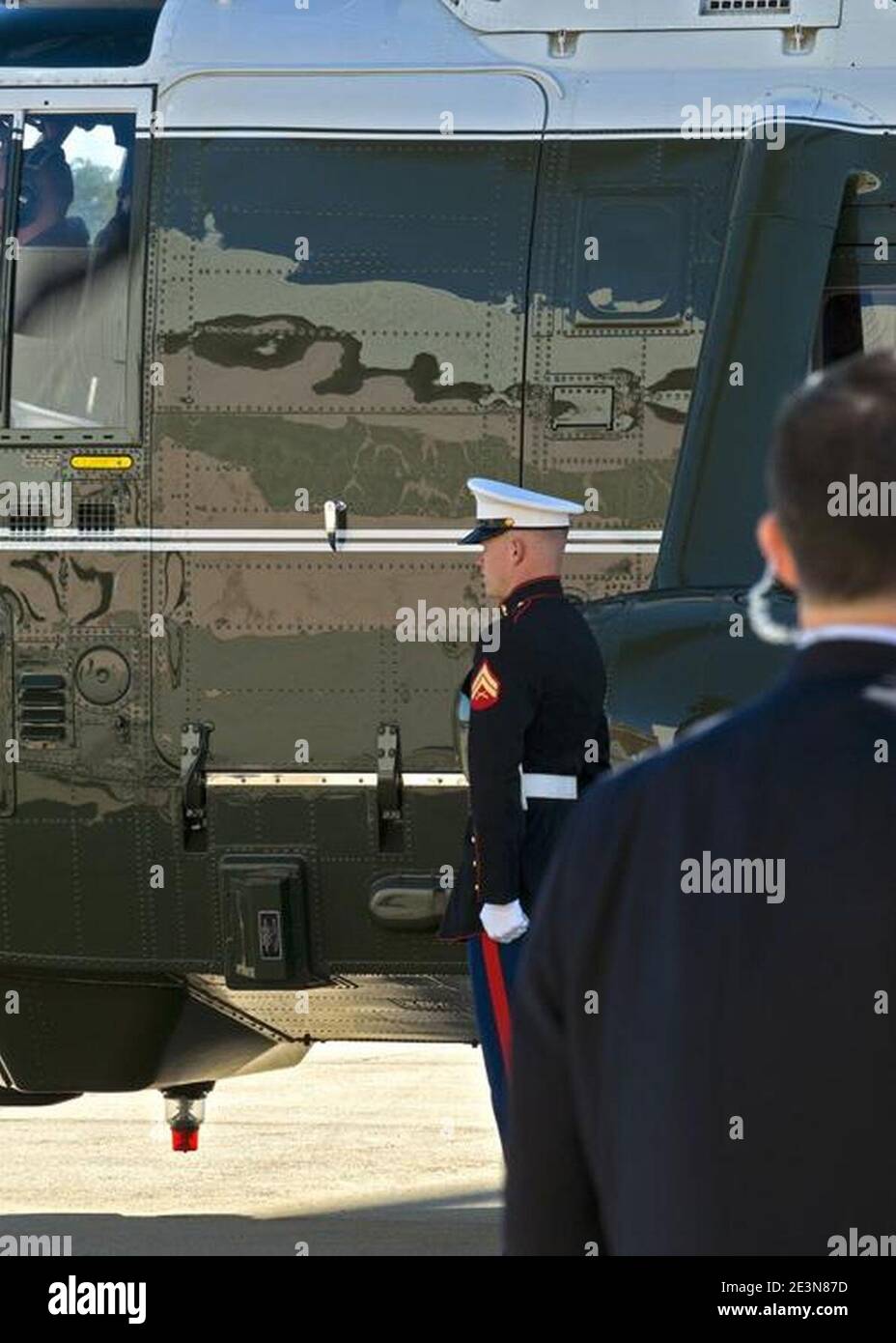 Marine One Bush visit to Quantico Stock Photo - Alamy