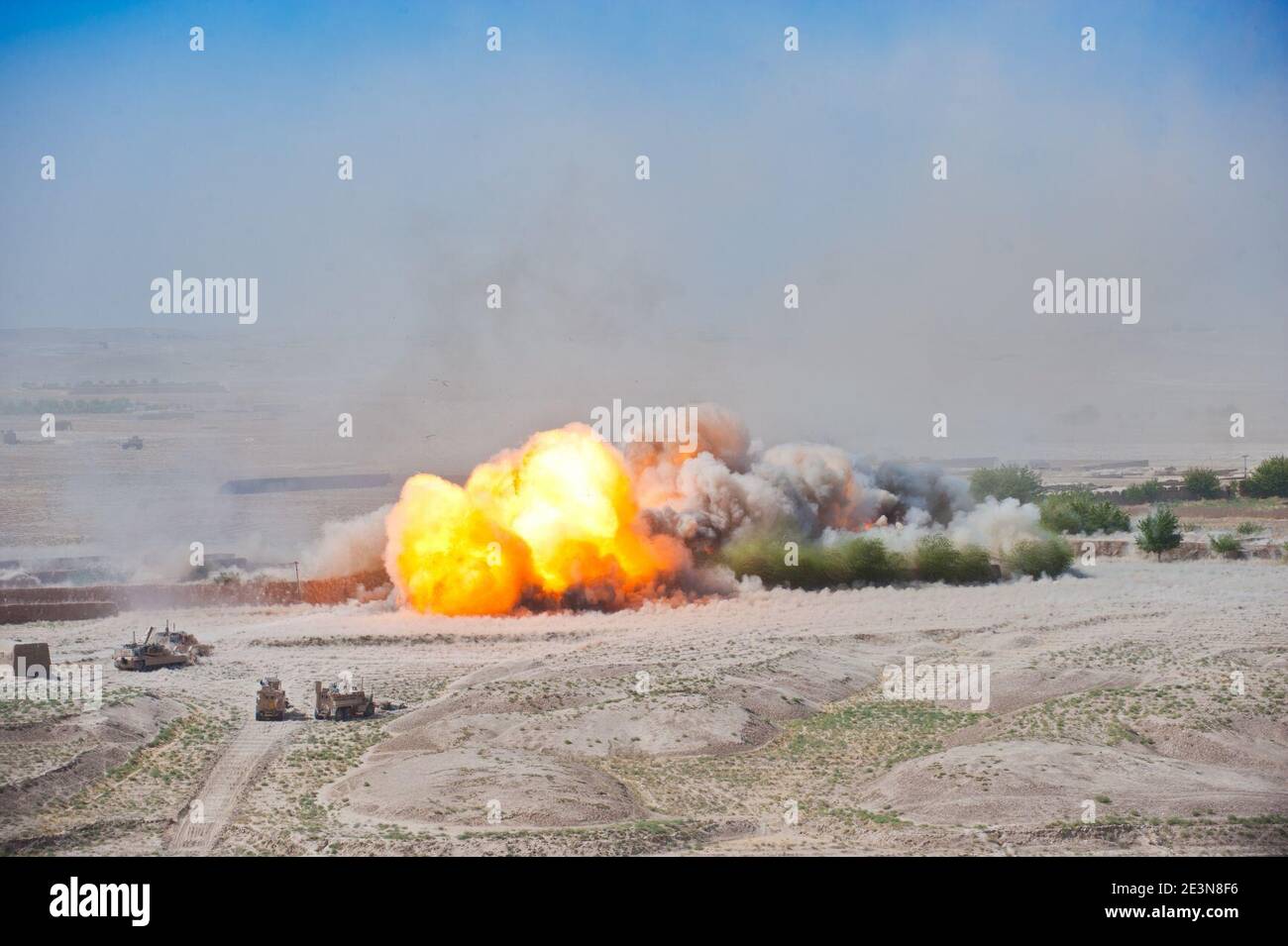 Marines destroy IED factories during Operation Black Sand 110805 Stock ...