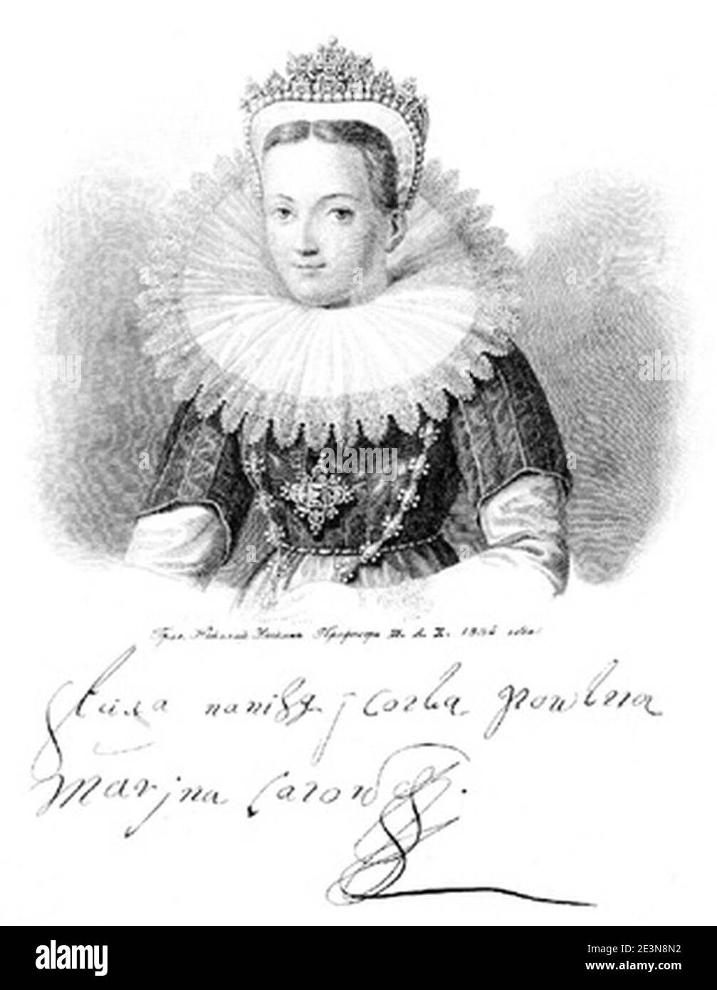 Marina Mniszech signed Stock Photo - Alamy