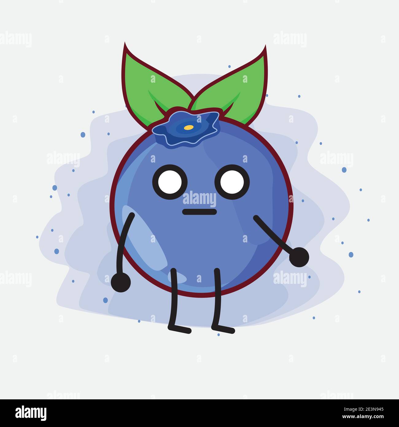 An illustration of cute blueberry fruit vector character Stock Vector ...