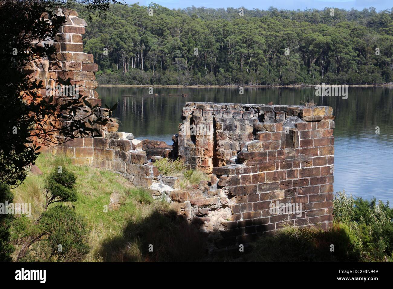 Ruins of the prison on Sarah Island, Tasmania Stock Photo - Alamy