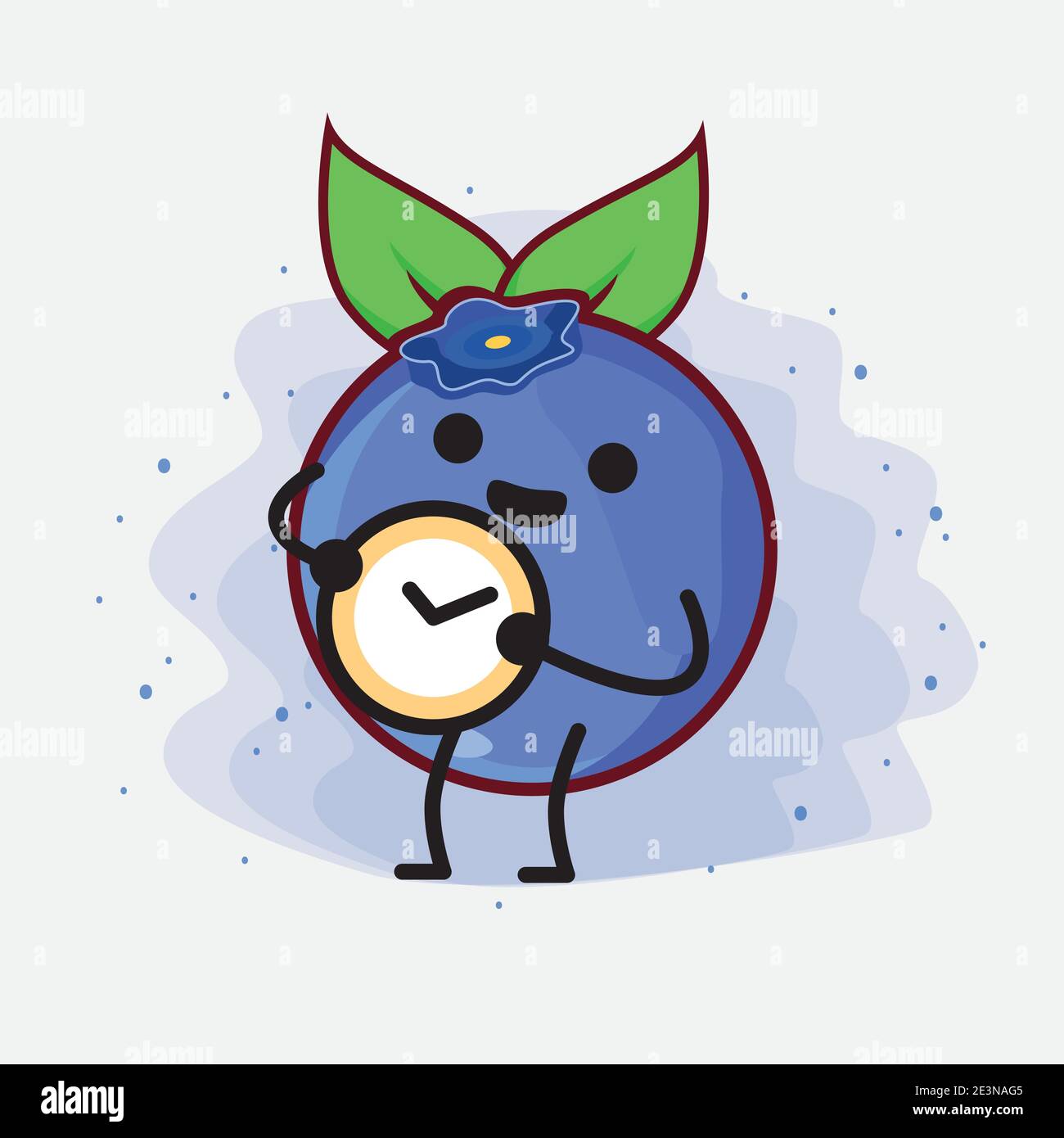An illustration of cute blueberry fruit vector character Stock Vector ...