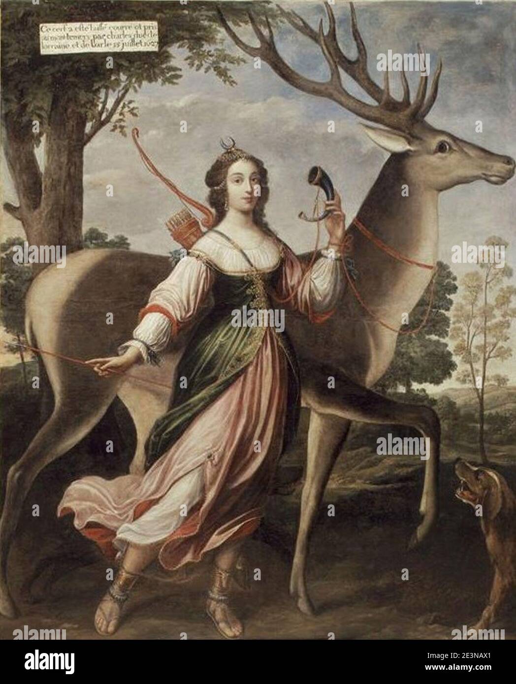 Marie de Rohan-Montbazon by Claude Deruet Stock Photo - Alamy