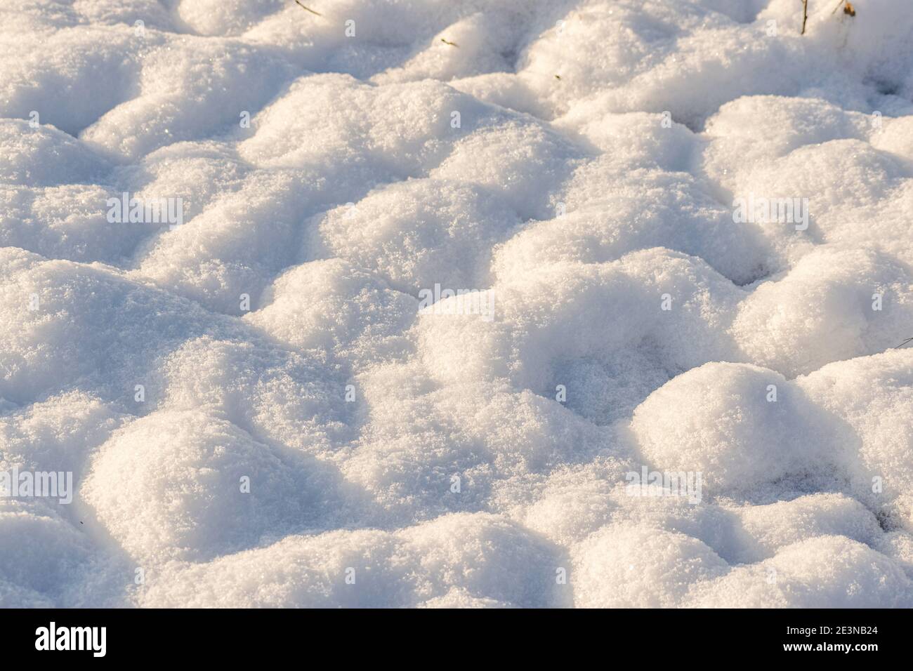 Fresh and clean show on the ground background 9 Stock Photo - Alamy