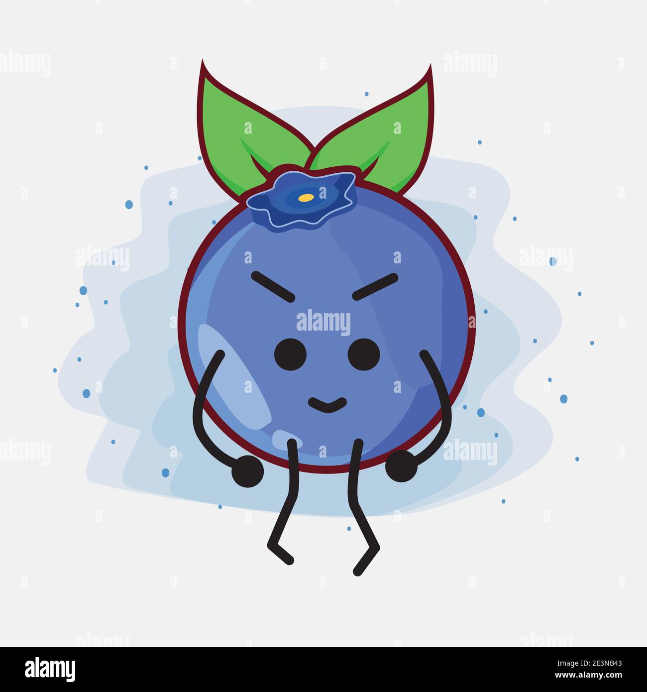 An illustration of cute blueberry fruit vector character Stock Vector ...