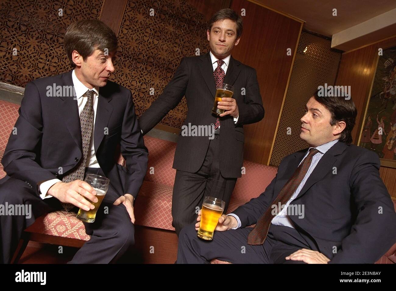 CONSERVATIVE MP'S (L-R) NICK SAINT AUBYN, JOHN BERCOW AND DAVID RUFFLEY ...
