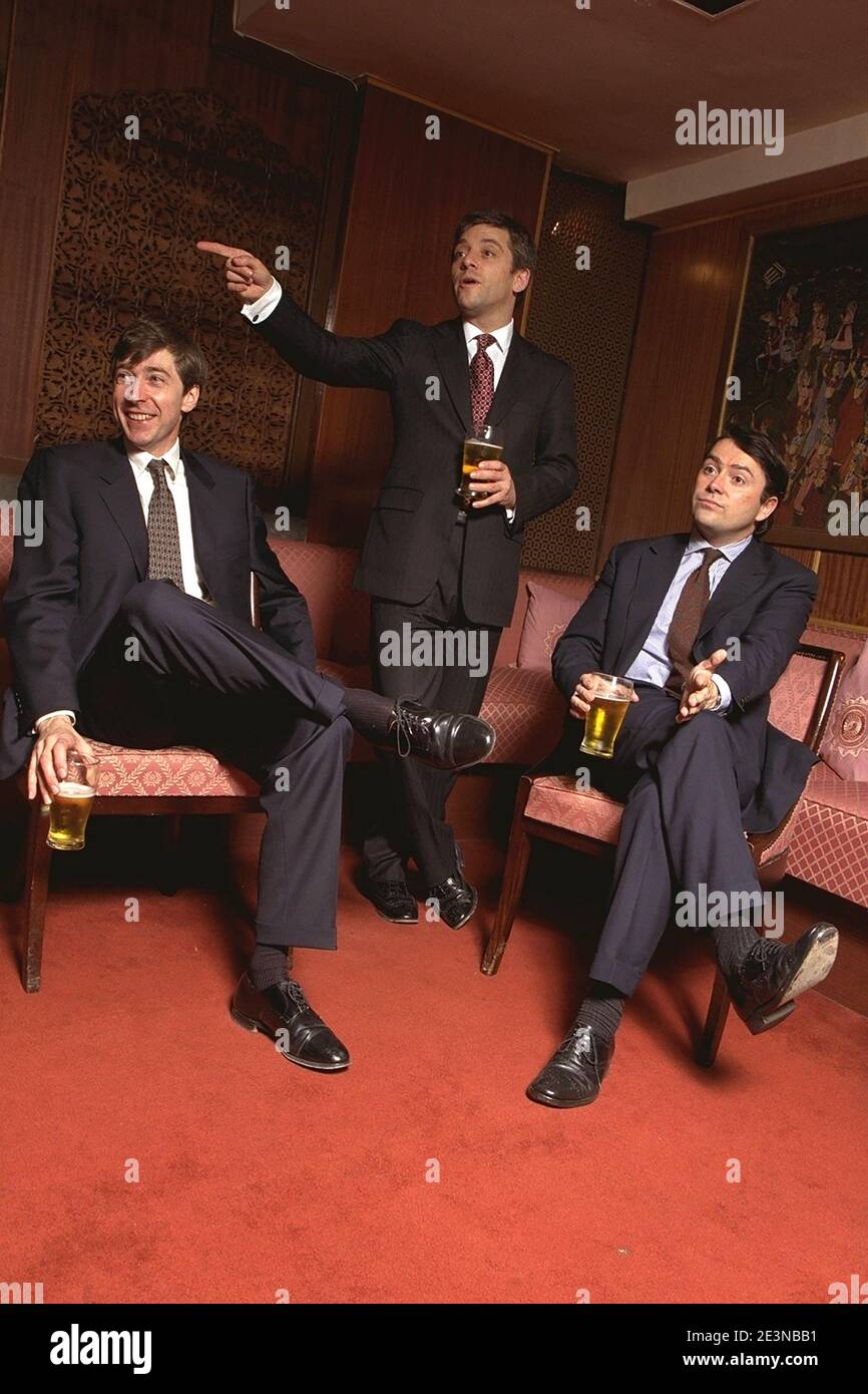 CONSERVATIVE MP'S (L-R) NICK SAINT AUBYN, JOHN BERCOW AND DAVID RUFFLEY ...