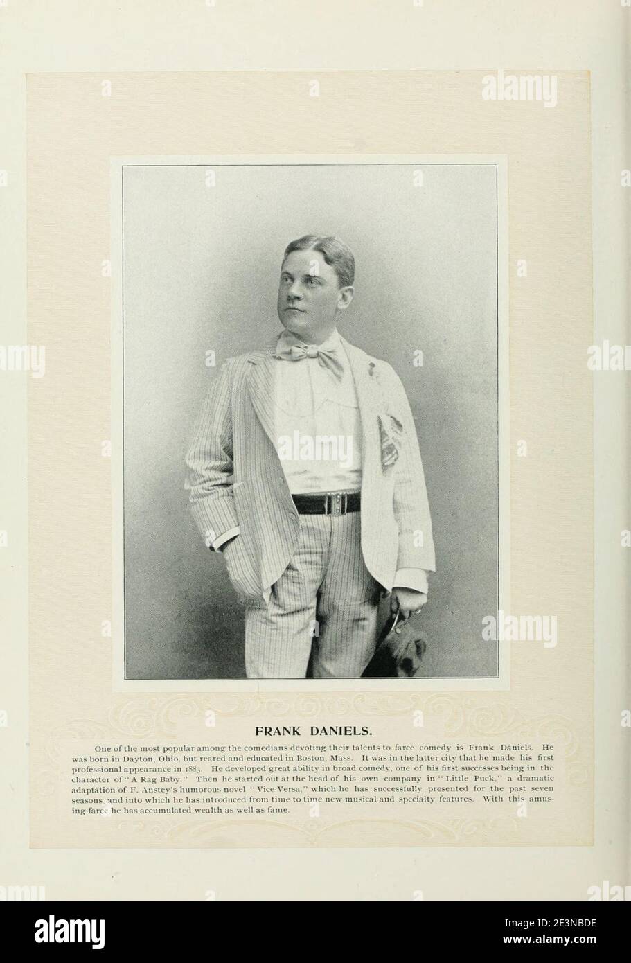 Marie Burroughs Art Portfolio 209 - Frank Daniels Stock Photo - Alamy