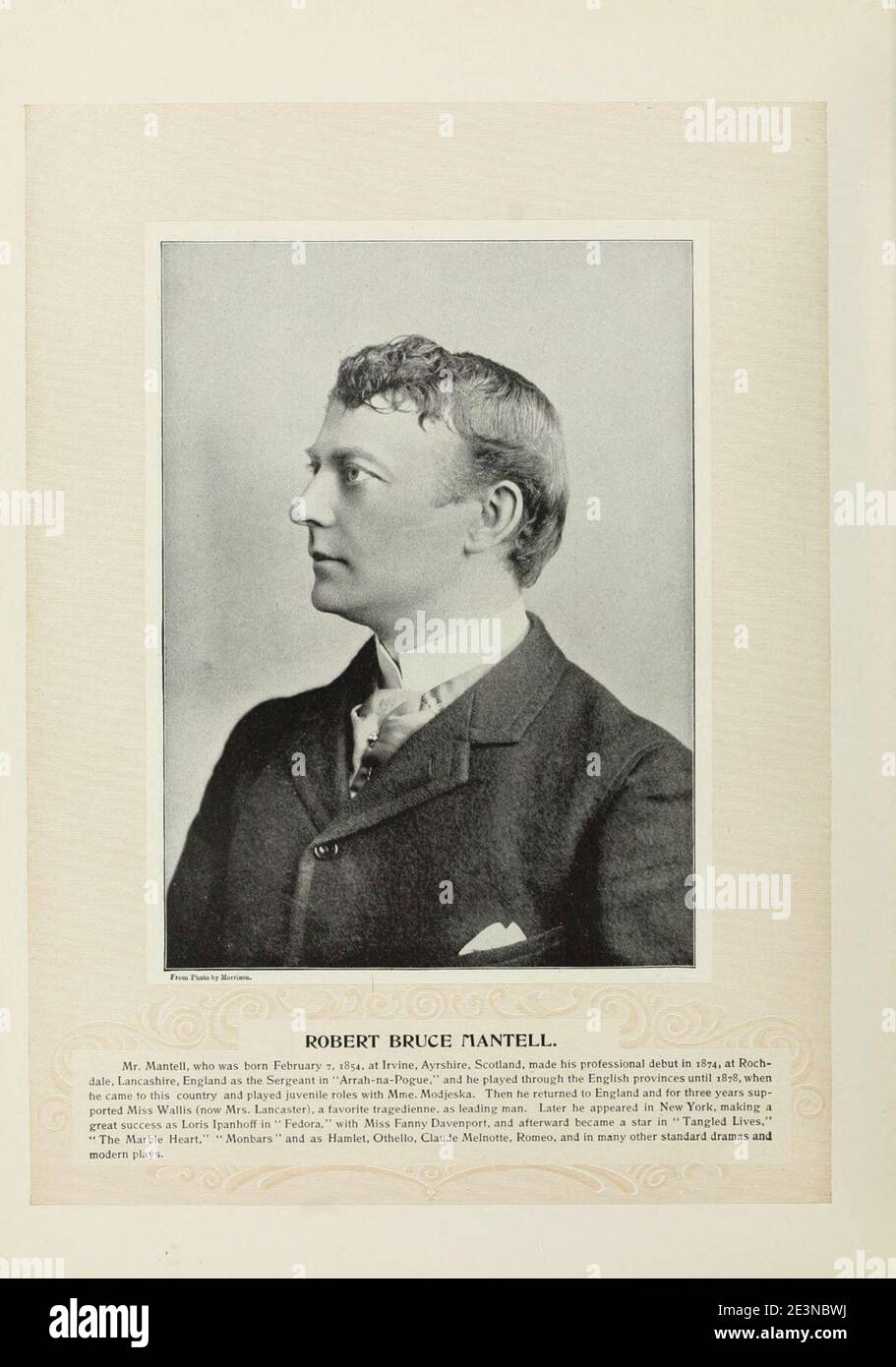 Marie Burroughs Art Portfolio 037 - Robert Bruce Mantell Stock Photo ...