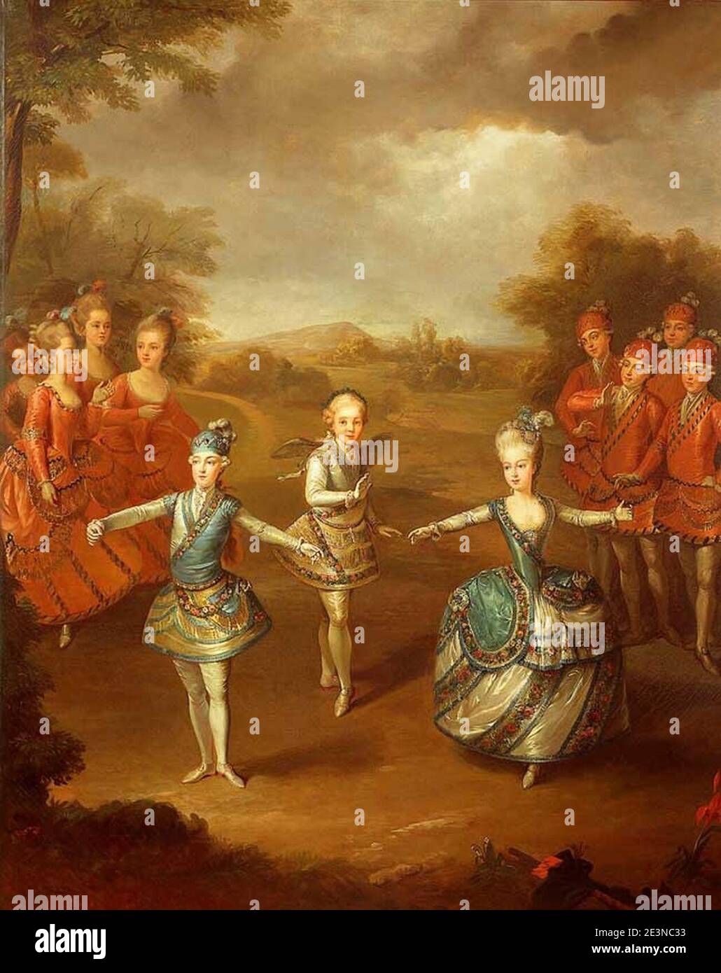 Marie Antoinette Dancing Stock Photo - Alamy