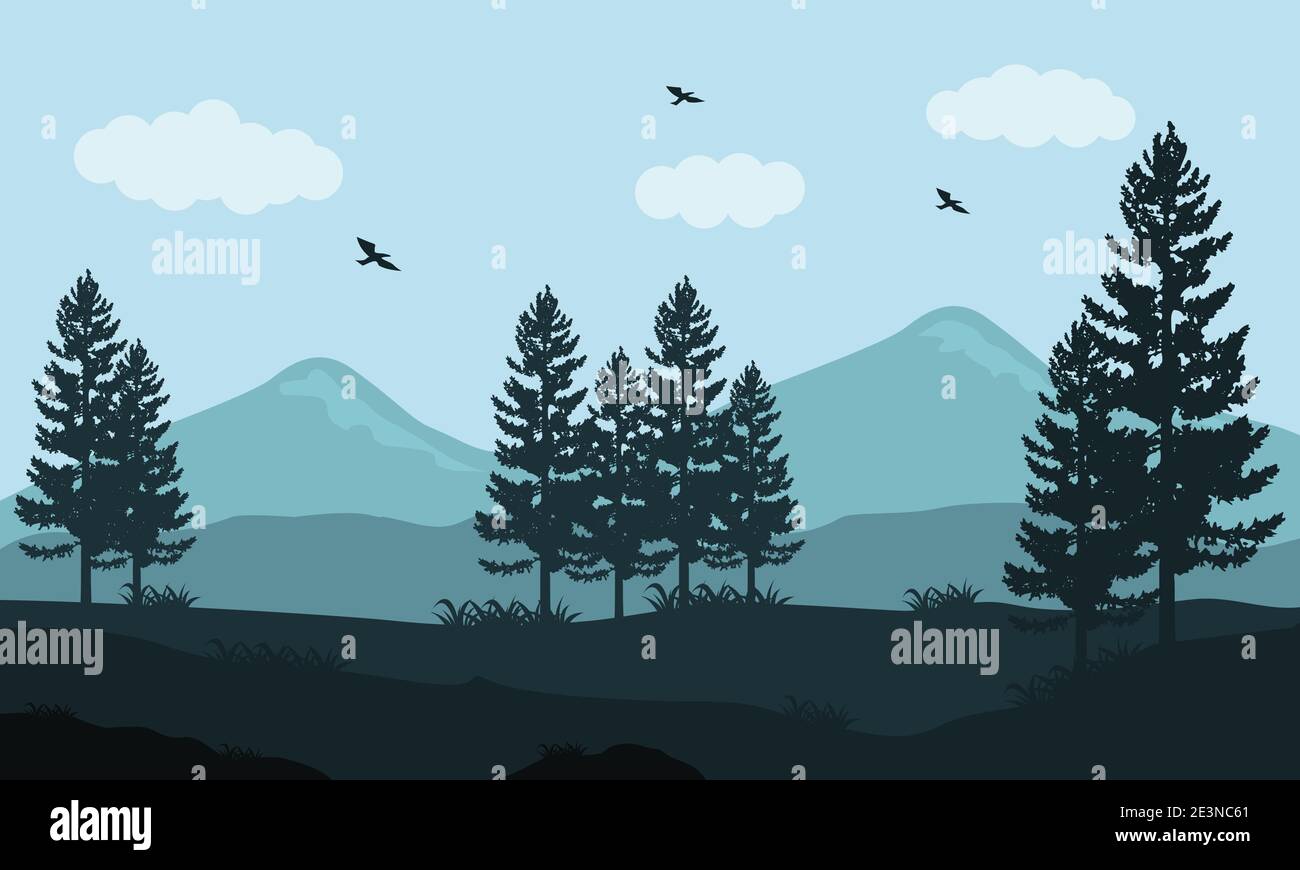 Soothing sunset Stock Vector Images - Alamy