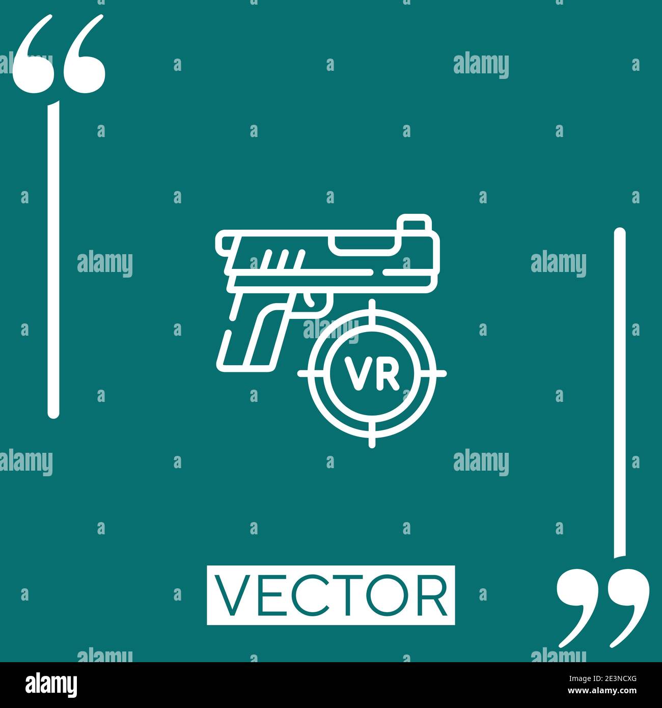 shooting game vector icon Linear icon. Editable stroke line Stock ... shooting game vector icon Linear icon. Editable stroke line Stock ...