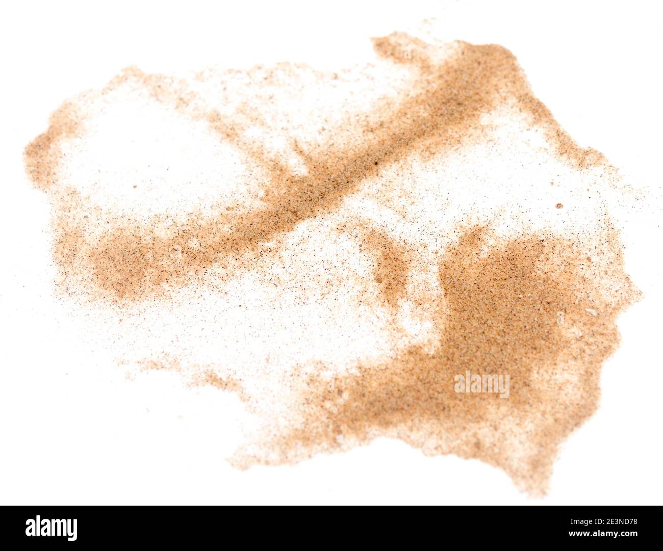Sand isolated on white background Stock Photo - Alamy
