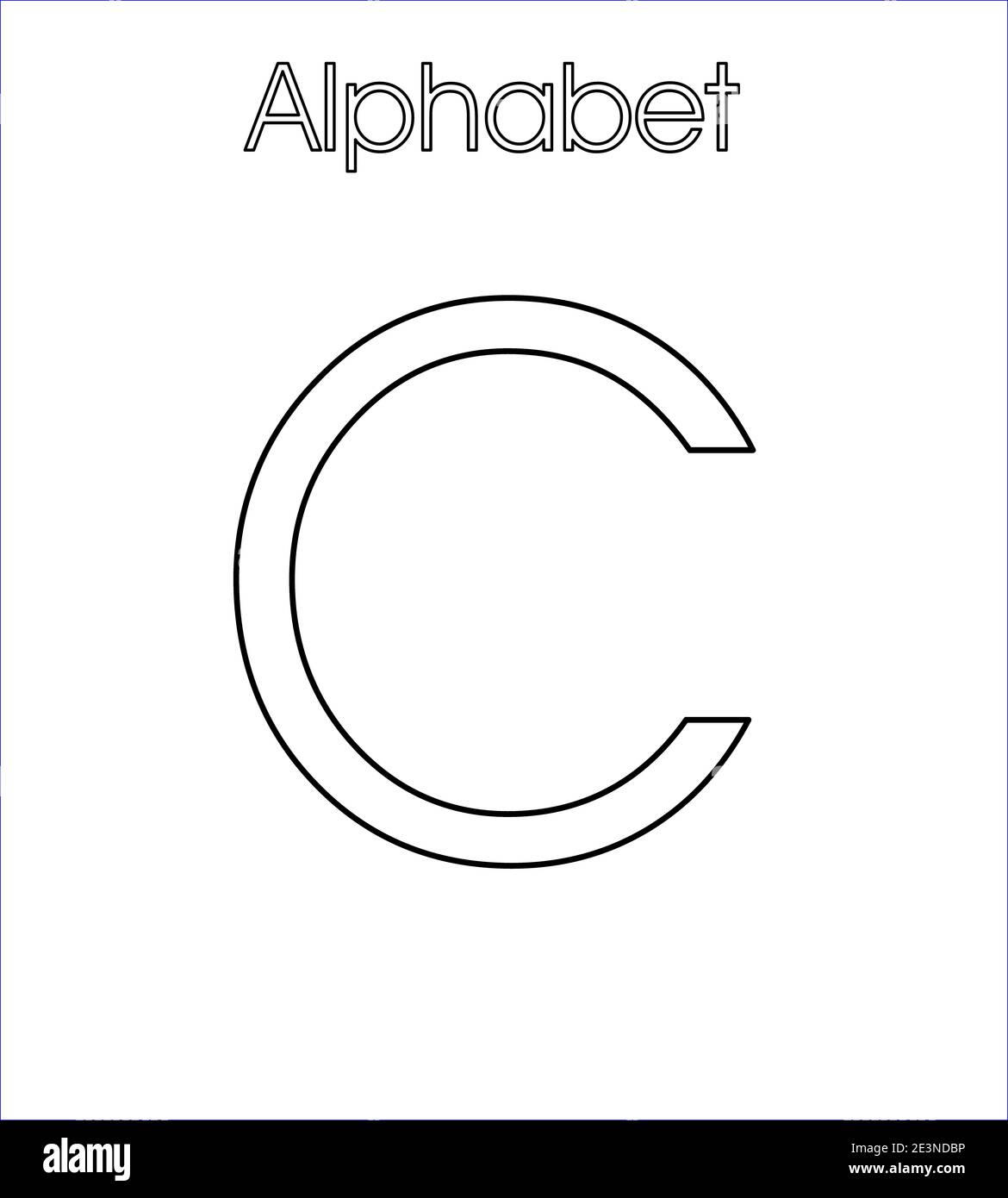 alphabet C with colorful background and simple Stock Photo - Alamy