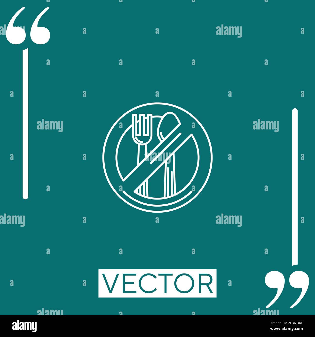 ramadan fasting vector icon Linear icon. Editable stroke line Stock ...