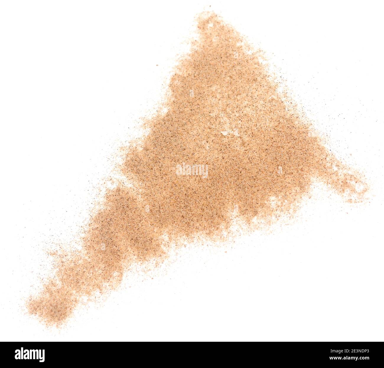Sand isolated on white background Stock Photo - Alamy