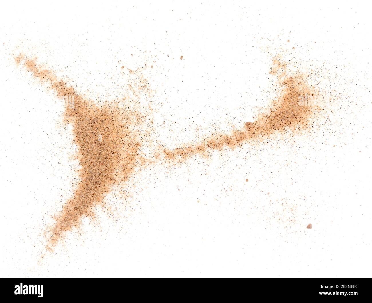 Sand isolated on white background Stock Photo - Alamy