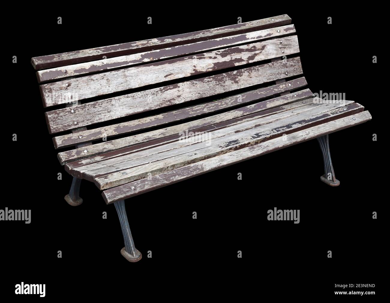 Curved park bench black hi-res stock photography and images - Alamy