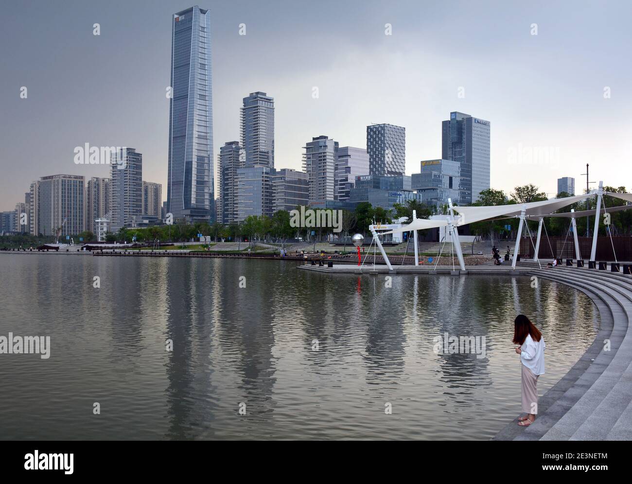 Lady testing the water hi-res stock photography and images - Alamy