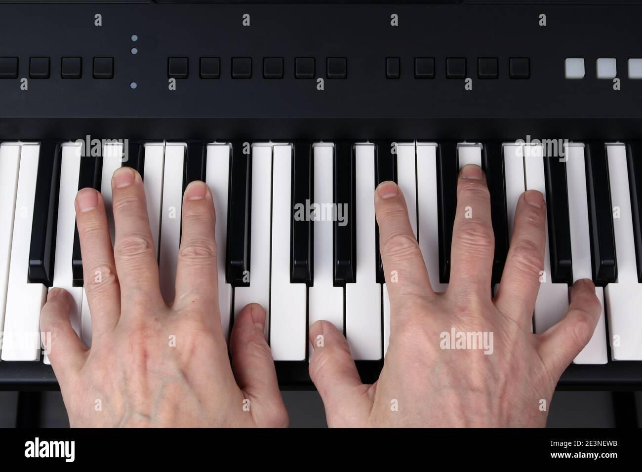Synthesizer keyboard player performing hi-res stock photography and ...