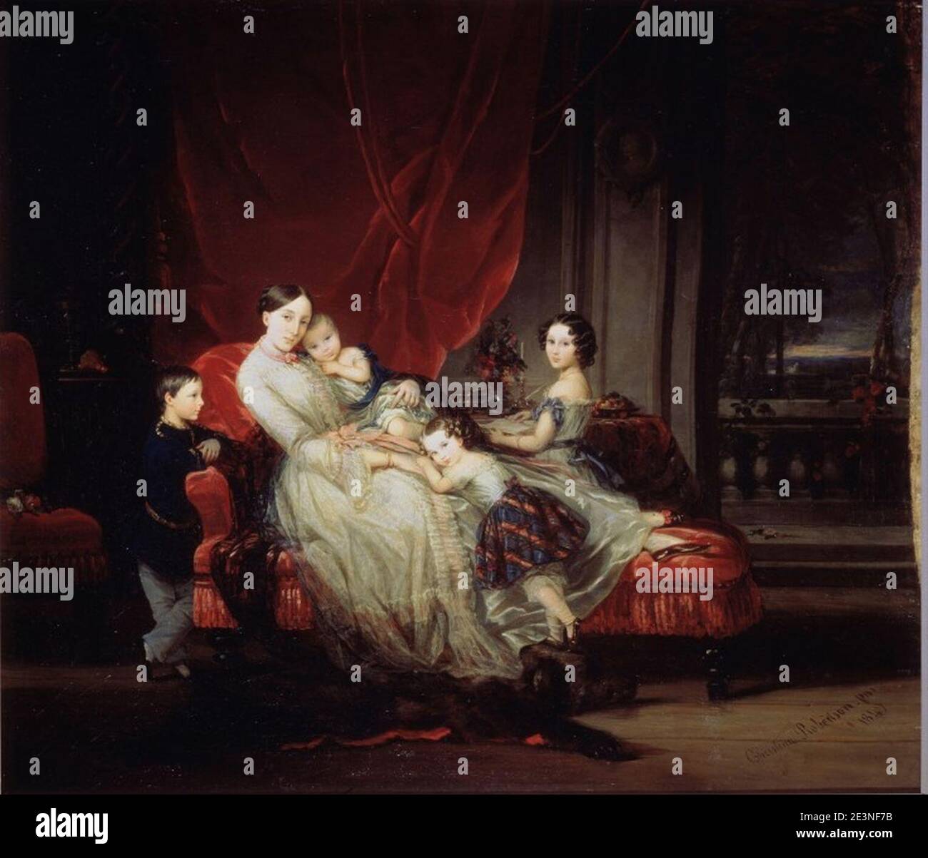 Maria Nikolaevna with her children Stock Photo - Alamy
