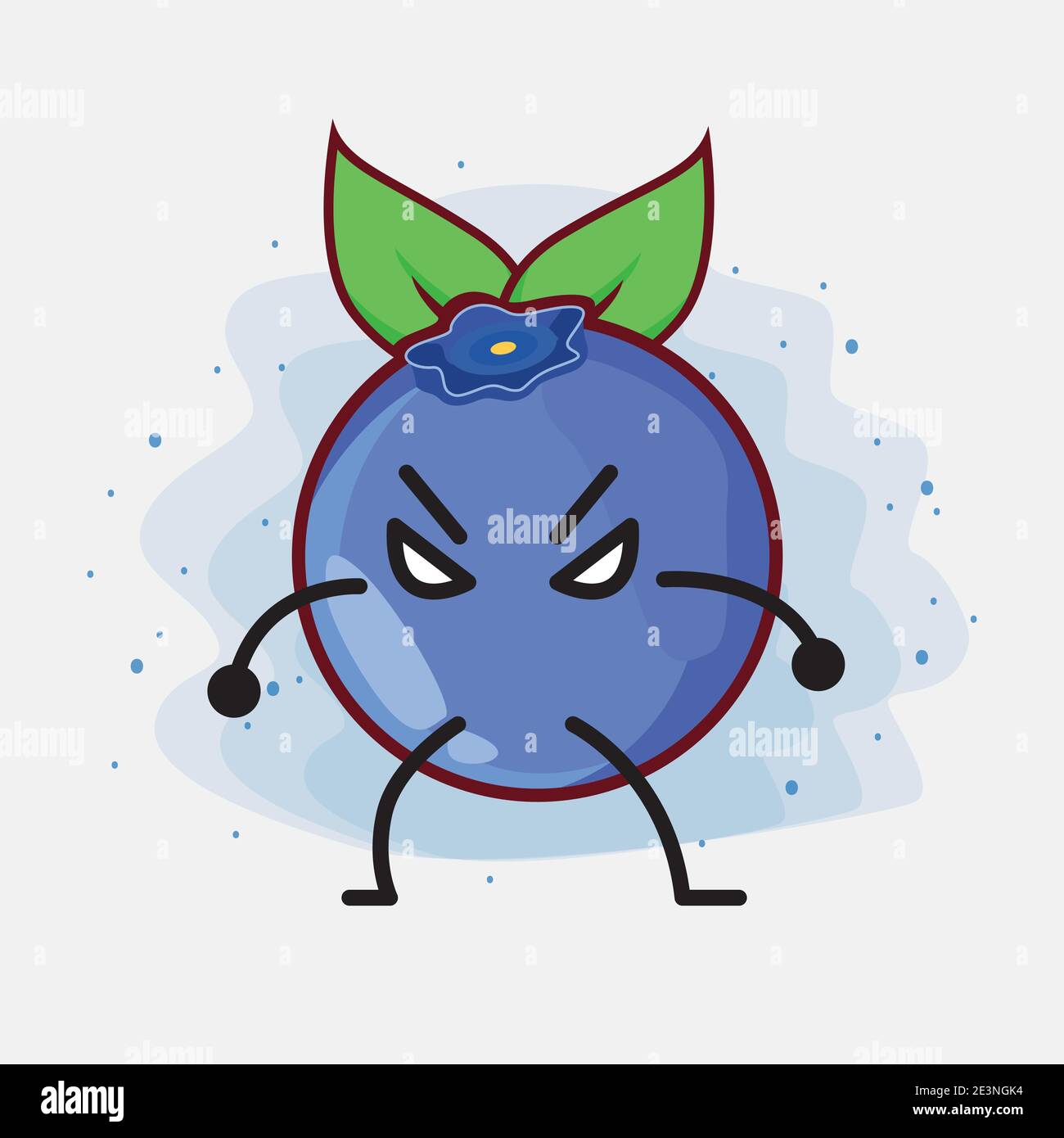 An illustration of cute blueberry fruit vector character Stock Vector ...
