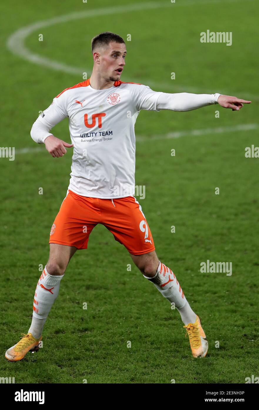 Blackpool's Jerry Yates in action during the Sky Bet League One match ...
