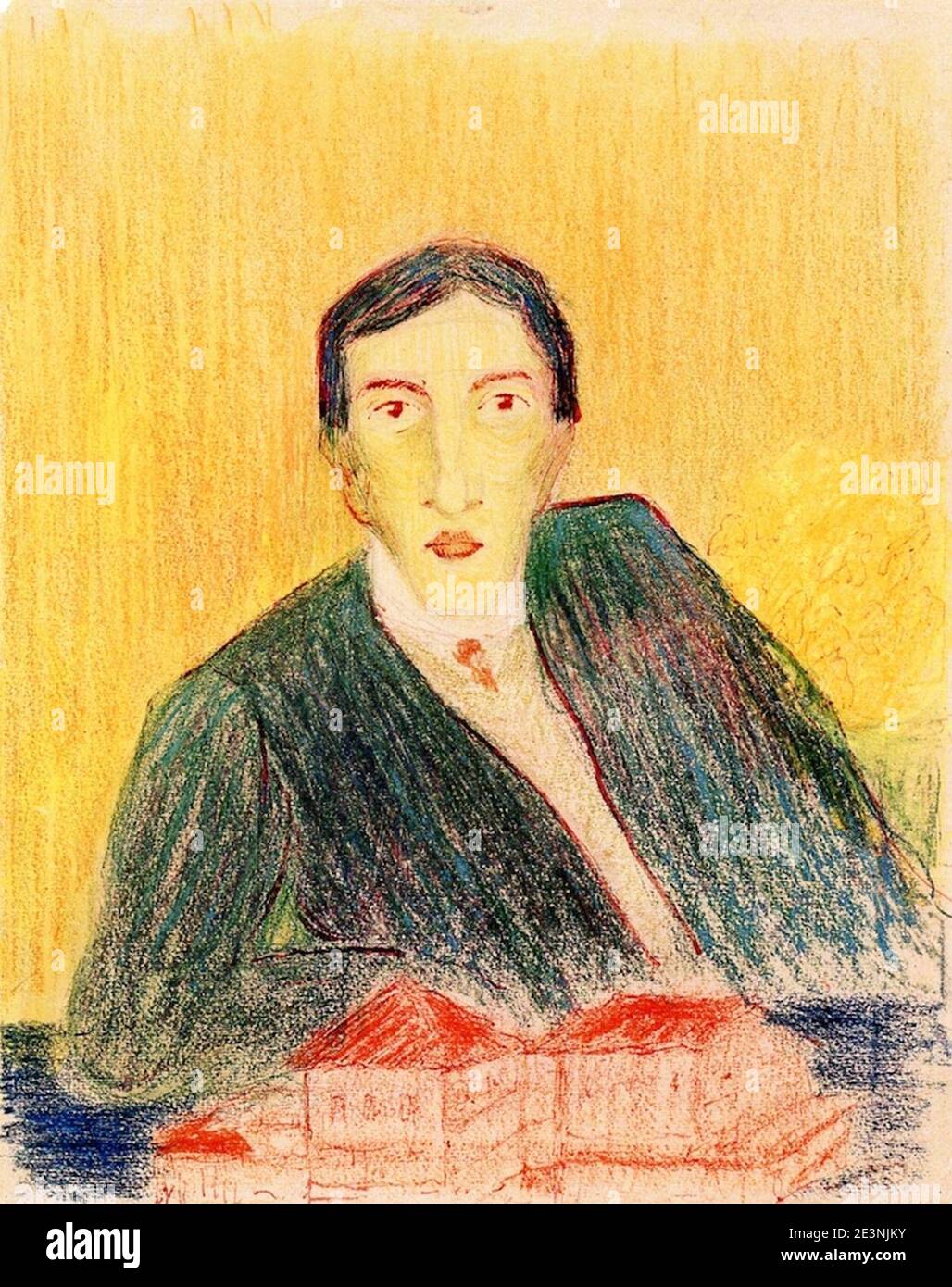 Marianne von Werefkin - Portrait with Architectural Model Stock Photo ...