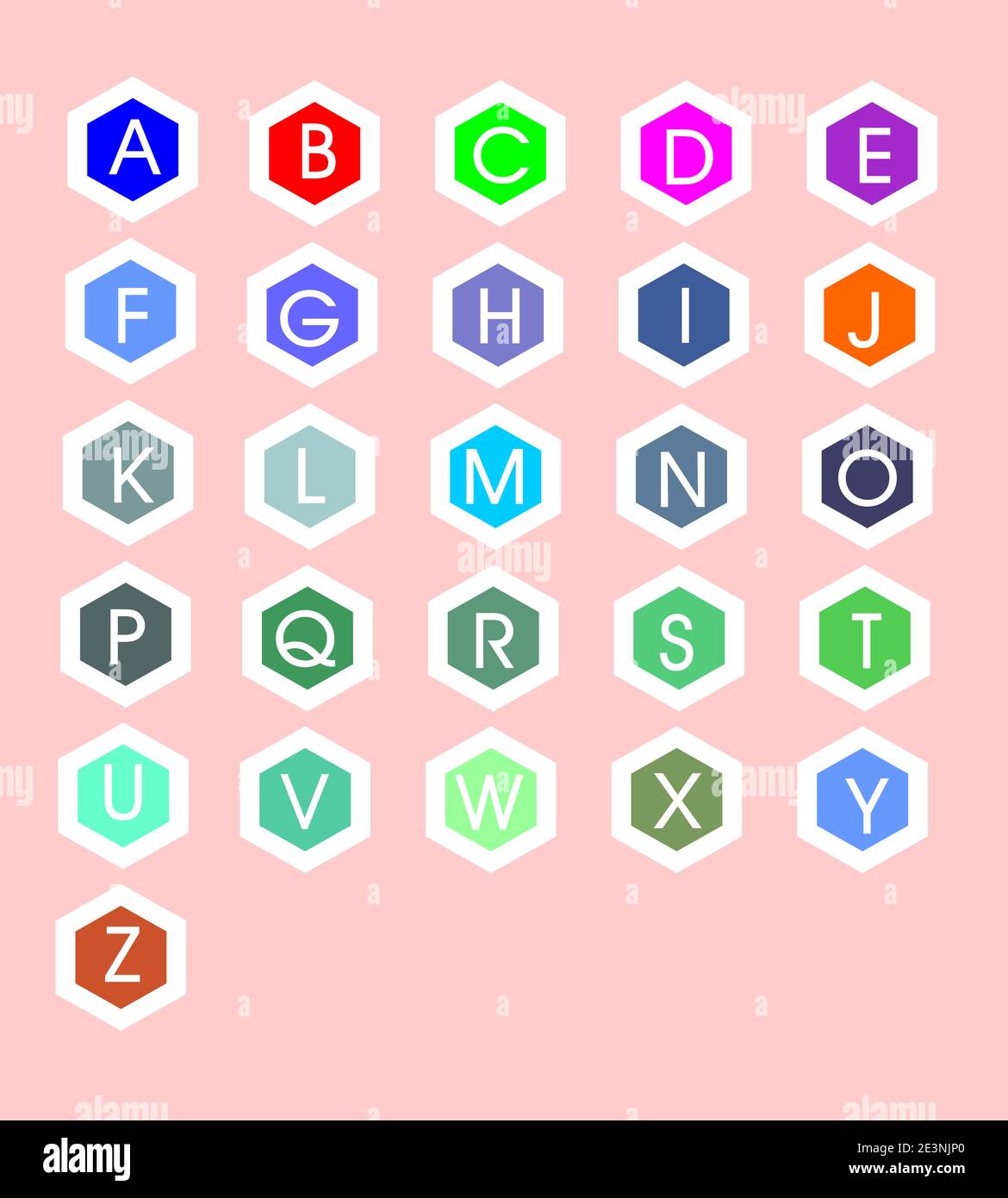 a to z alphabet chart Stock Photo - Alamy