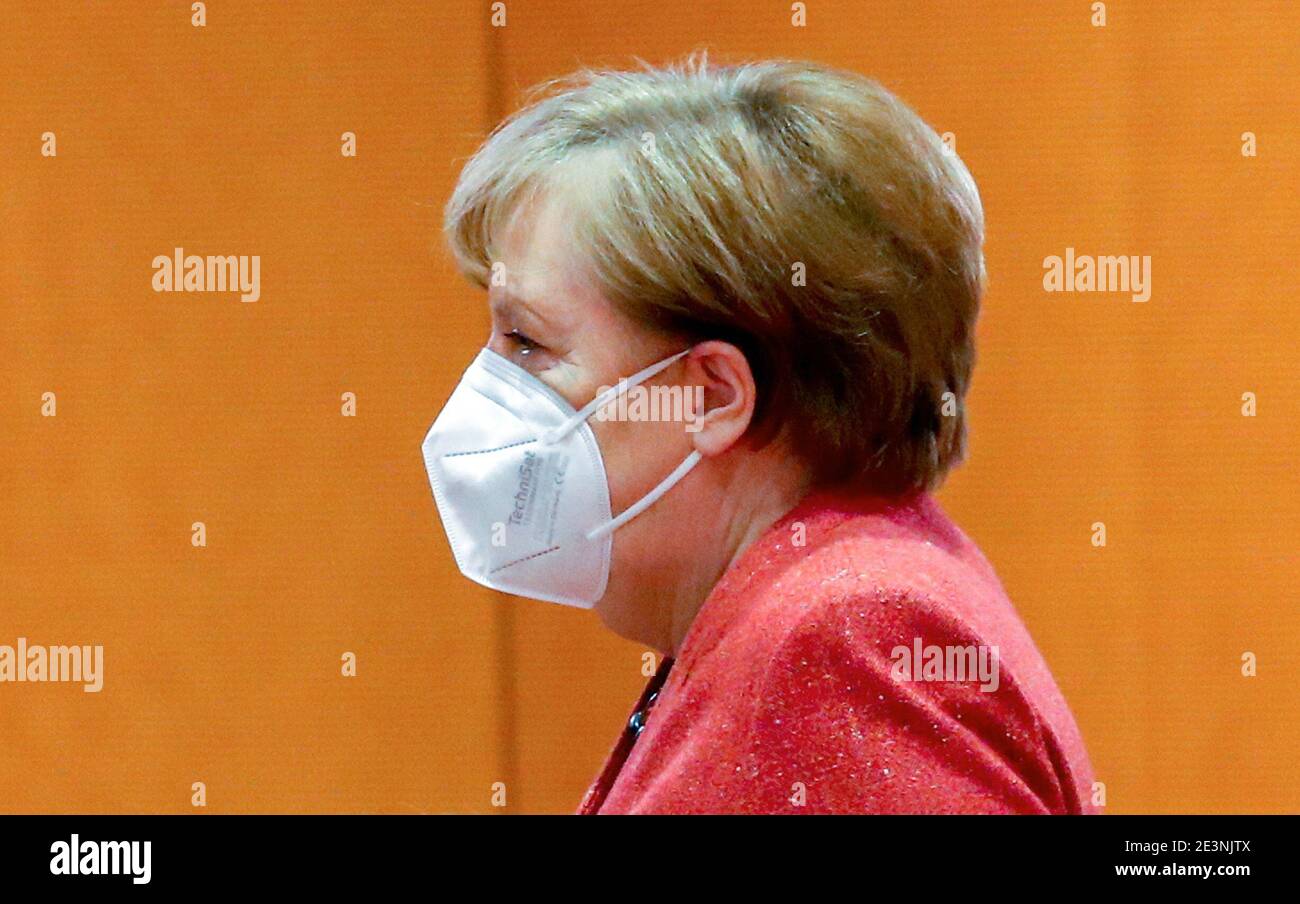 Berlin, Germany. 20th Jan, 2021. German Chancellor Angela Merkel (CDU ...