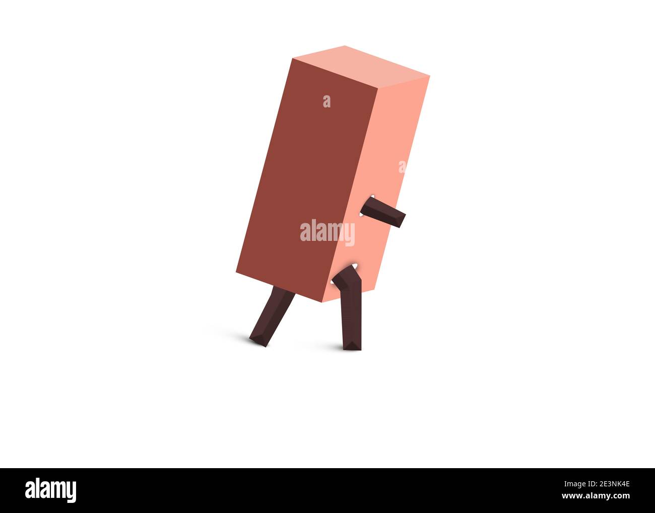 isolated conceptual user in white background. user experience, customer ...