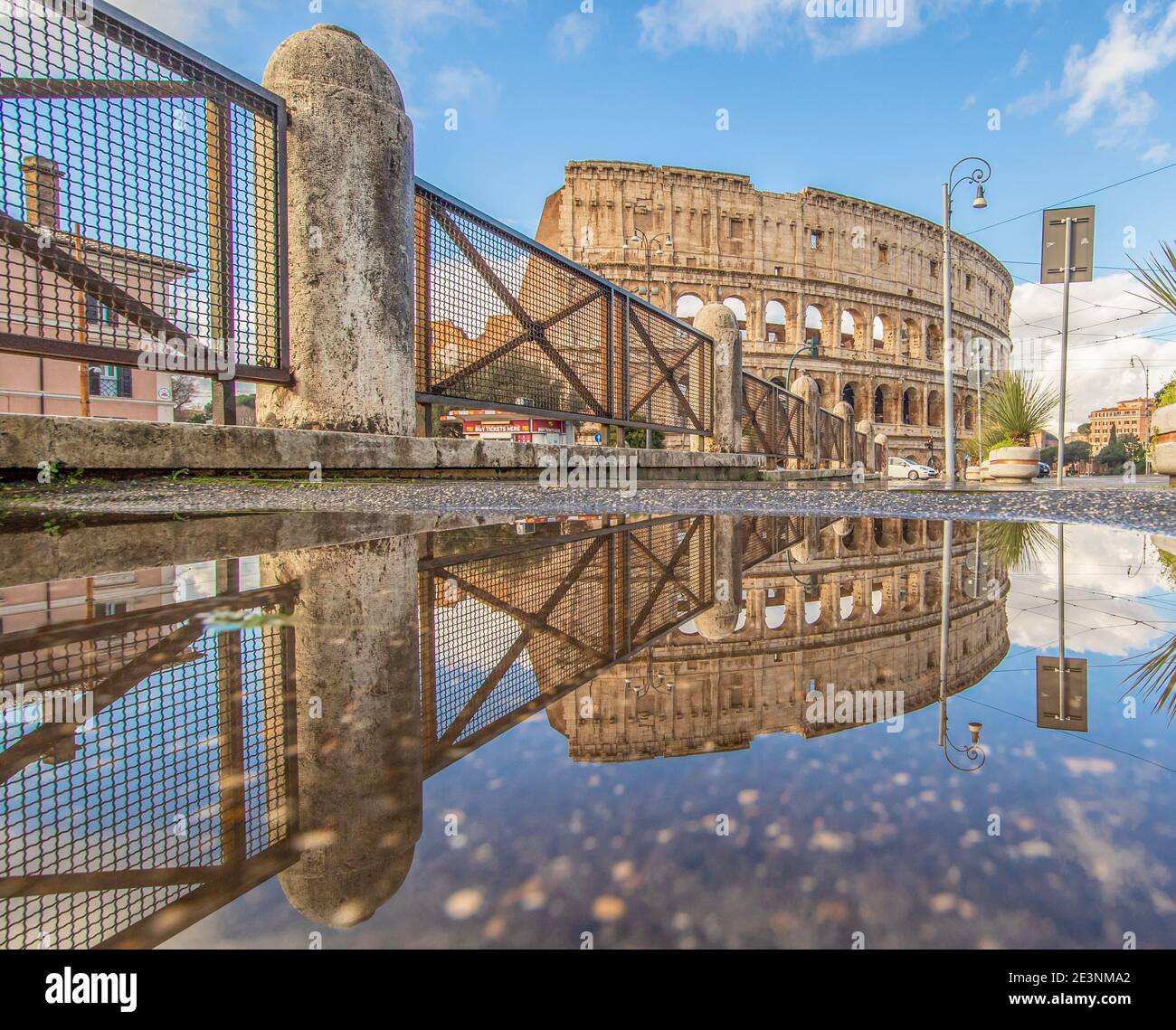 In Winter time, frequent rain showers create pools in which the ...