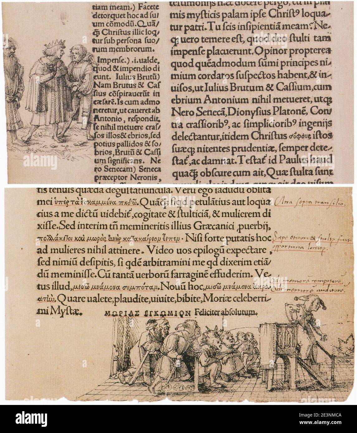 Marginal Drawings for The Praise of Folly (5), by Hans Holbein the ...