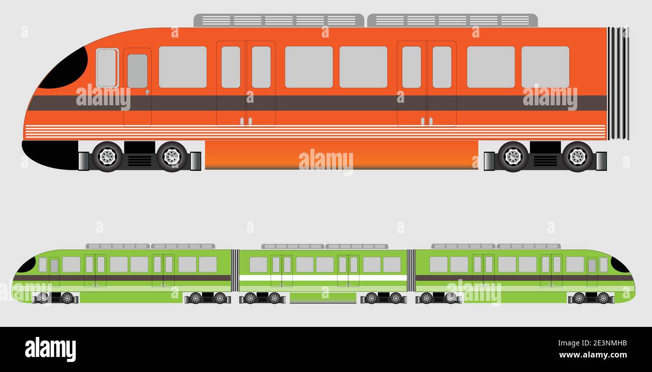 Light rail vehicle Stock Vector Images - Alamy