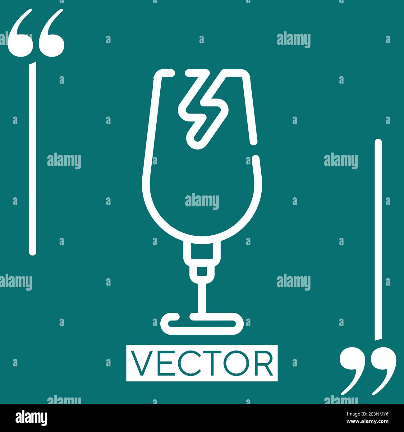 fragile vector icon Linear icon. Editable stroked line Stock Vector ...