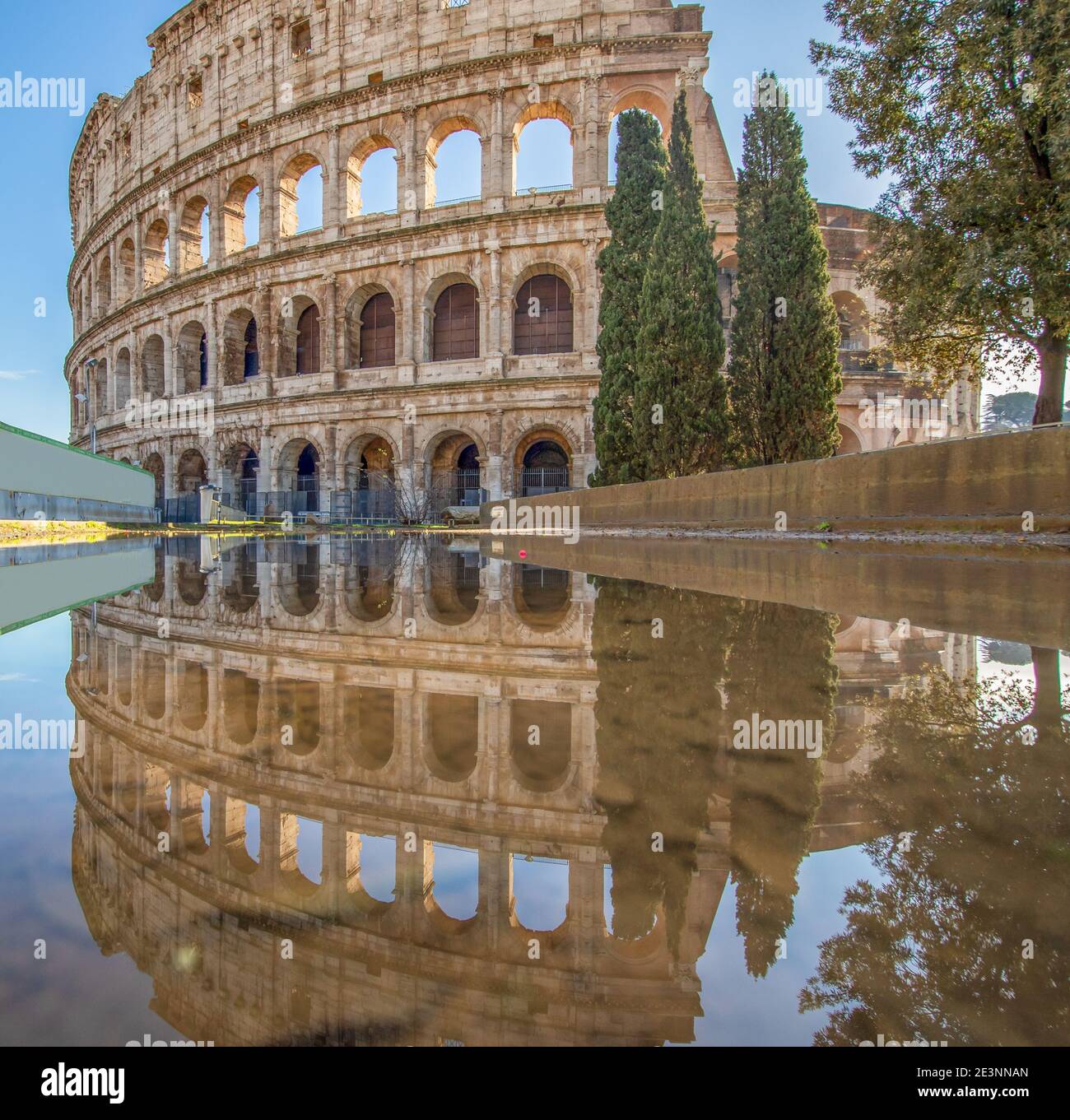 Roman Colosseum Filled With Water