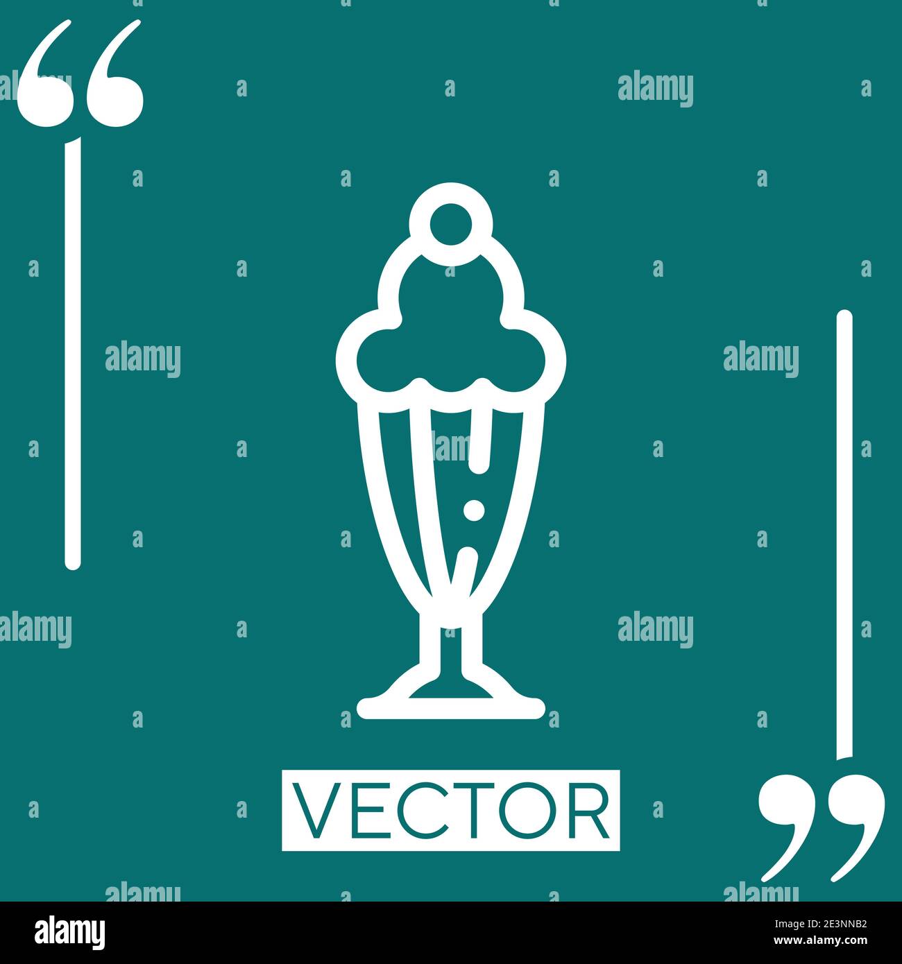 Milkshake bar sign Stock Vector Images - Alamy