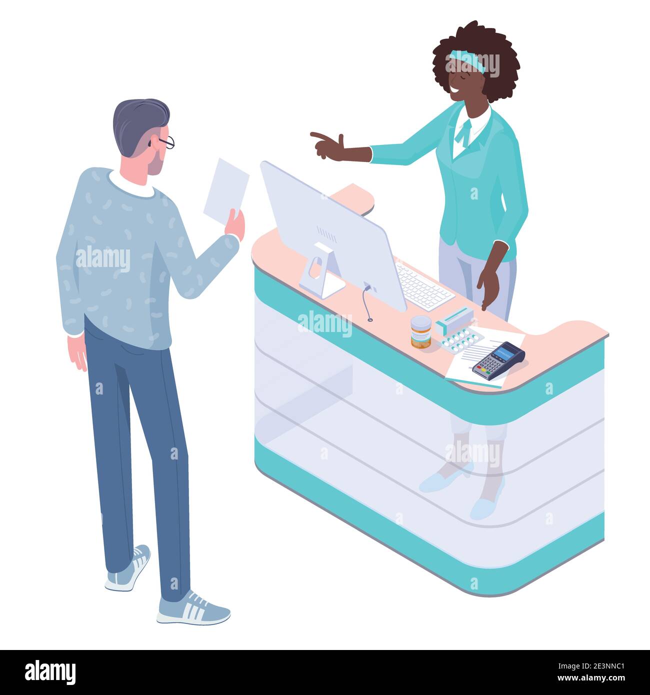 American pharmacy Stock Vector Images - Alamy