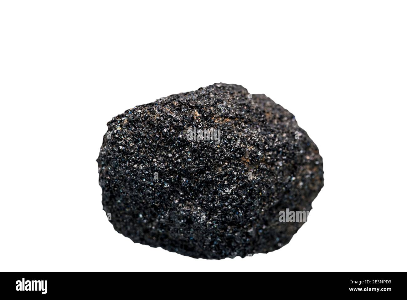 Pyrolusite on a white background Stock Photo - Alamy