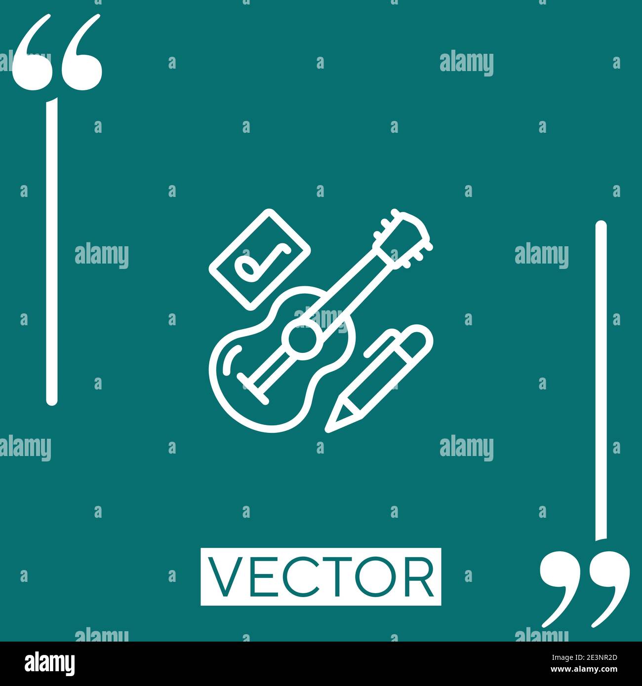 songwriter Linear icon. Editable stroke line Stock Vector Image & Art ...