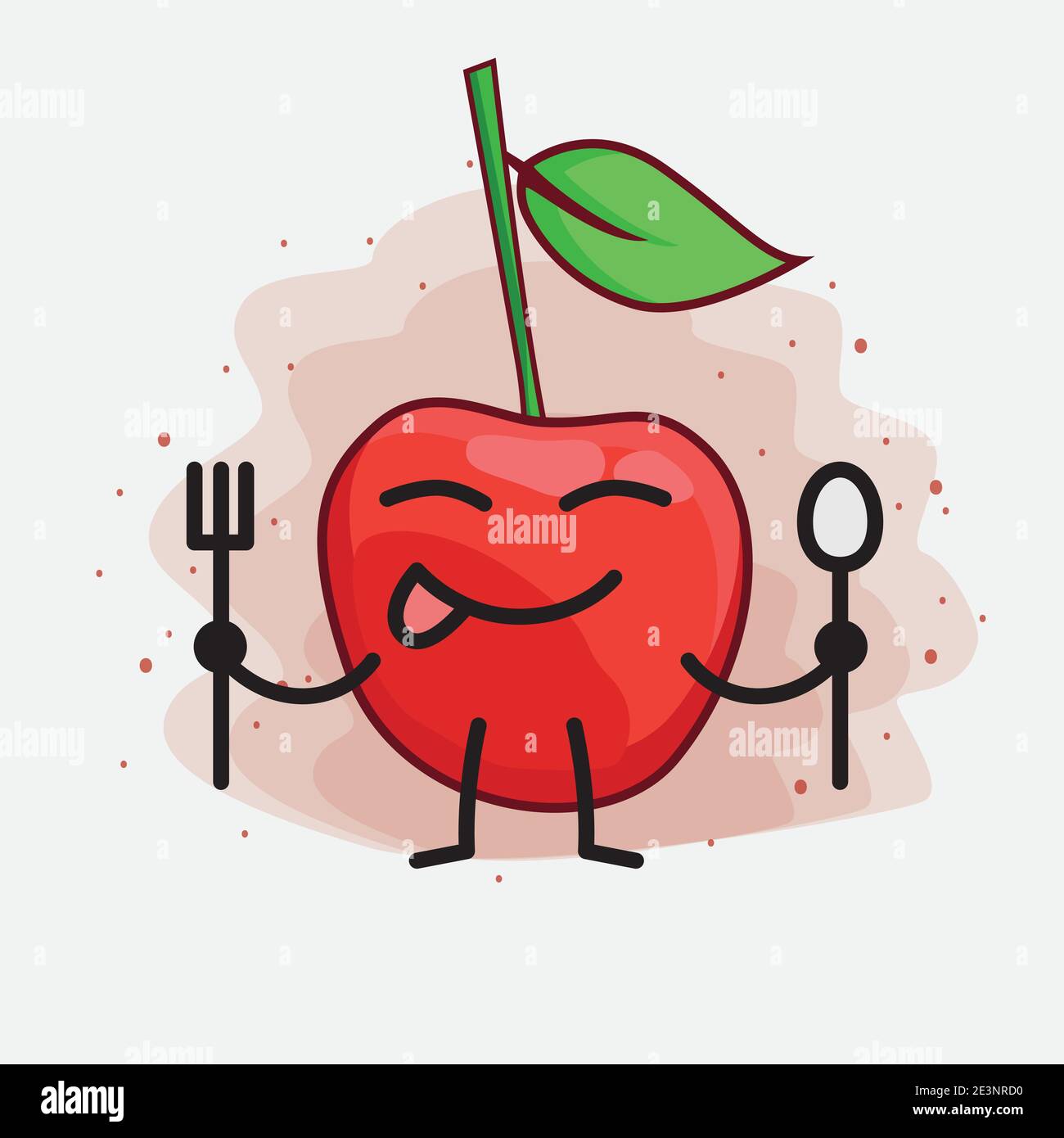 An illustration of Cute Bing Chery Vector Character Stock Vector Image ...