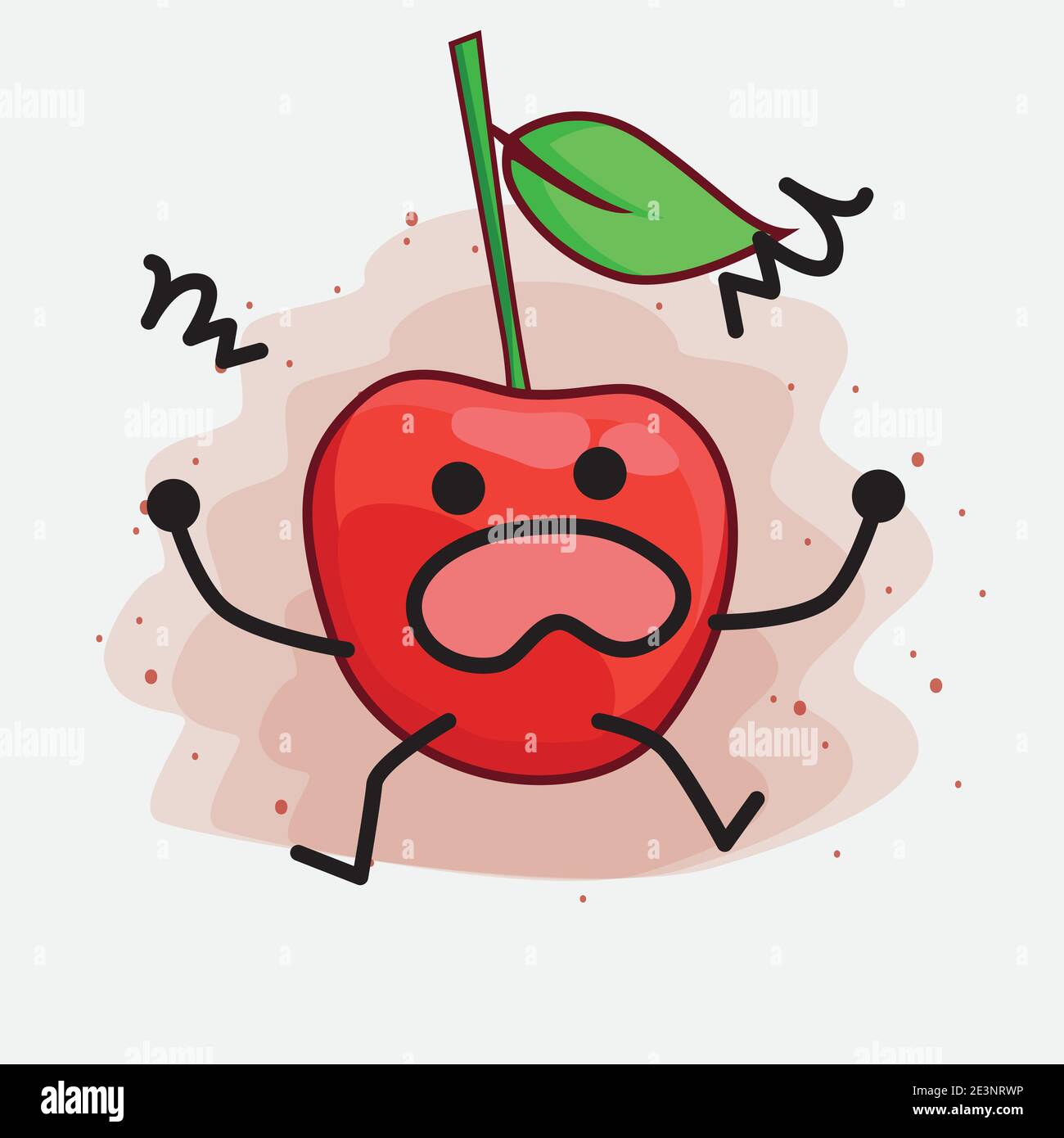 An illustration of Cute Bing Chery Vector Character Stock Vector Image ...