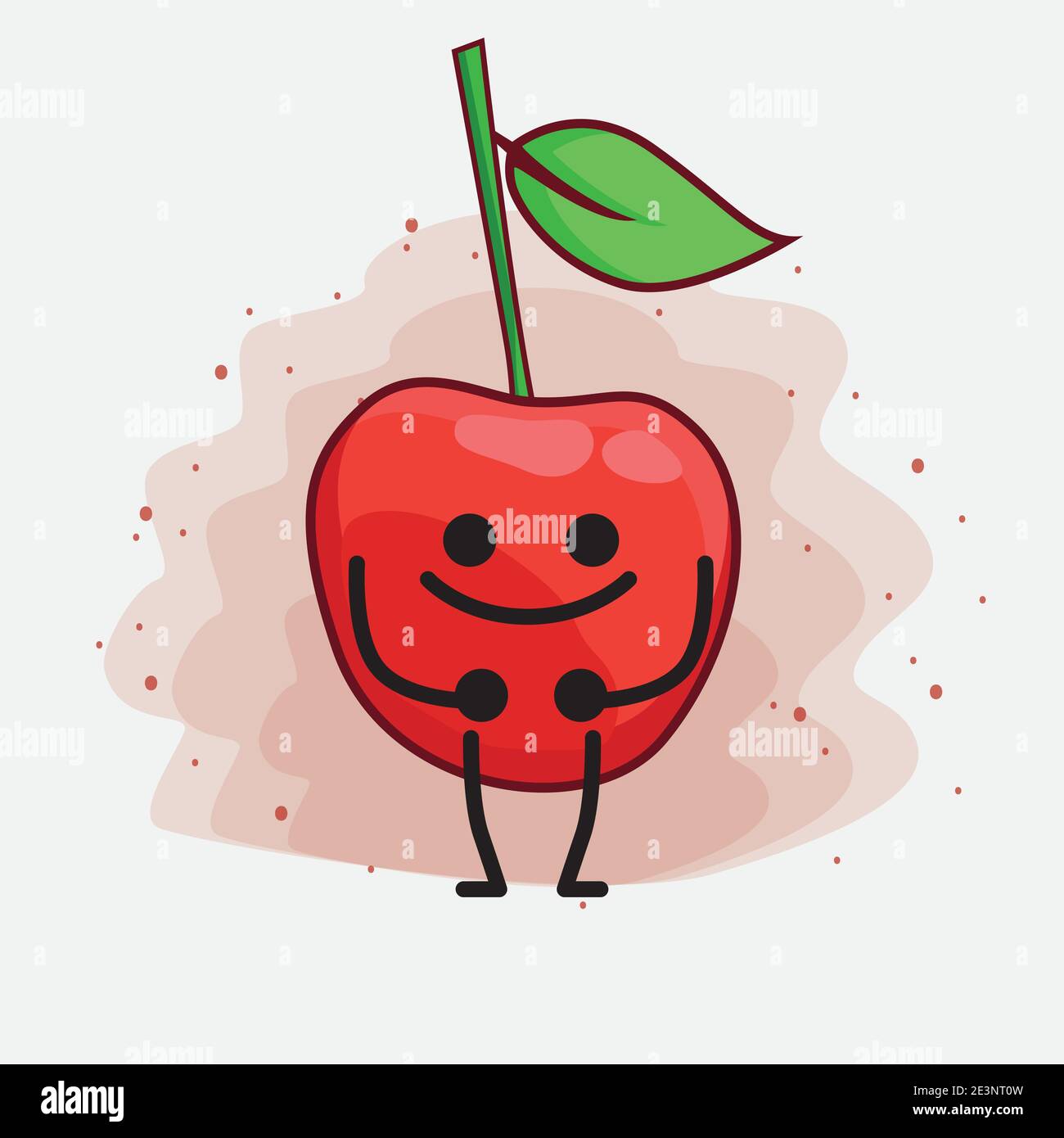An illustration of Cute Bing Chery Vector Character Stock Vector Image ...