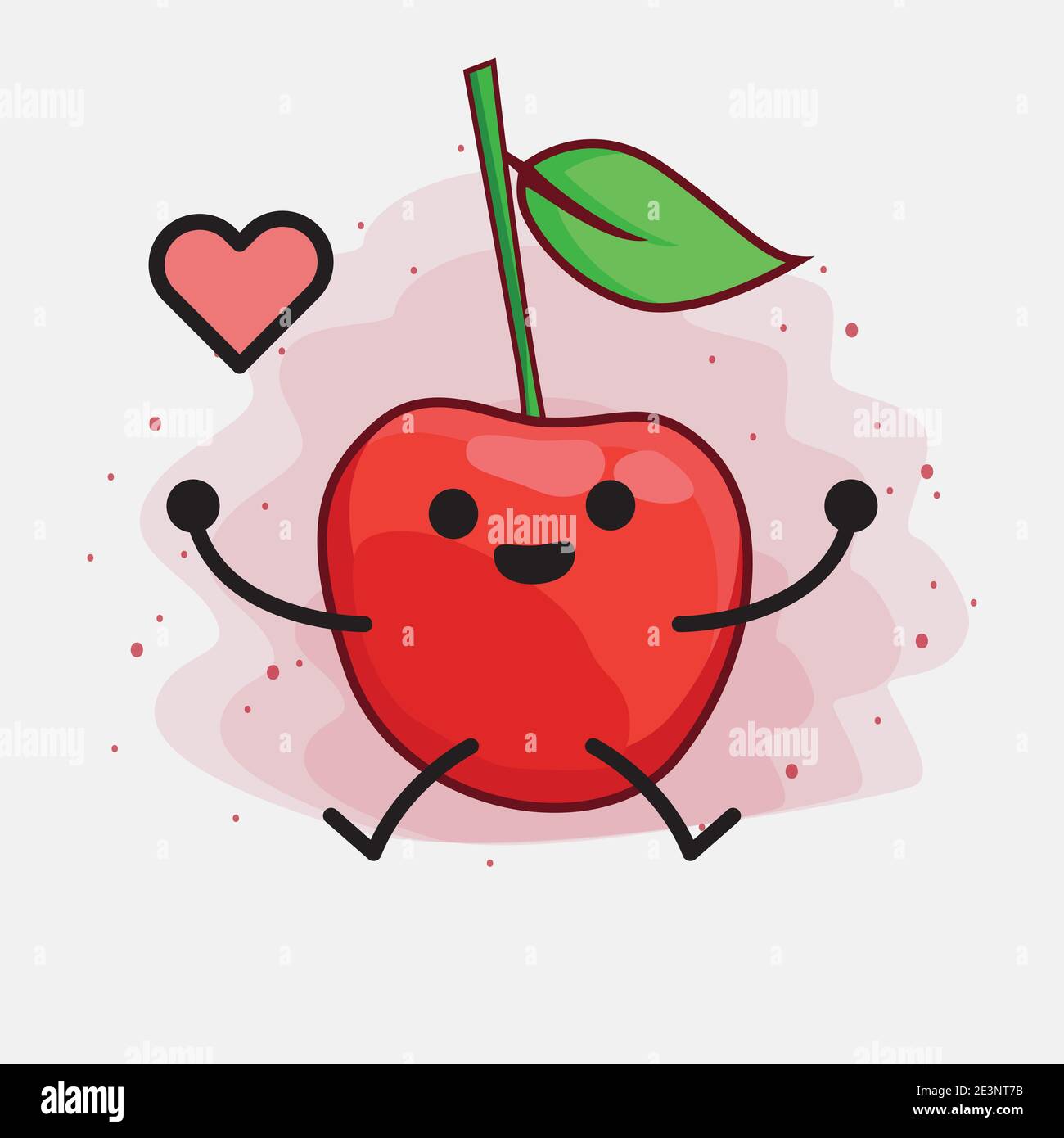 An illustration of Cute Bing Chery Vector Character Stock Vector Image ...