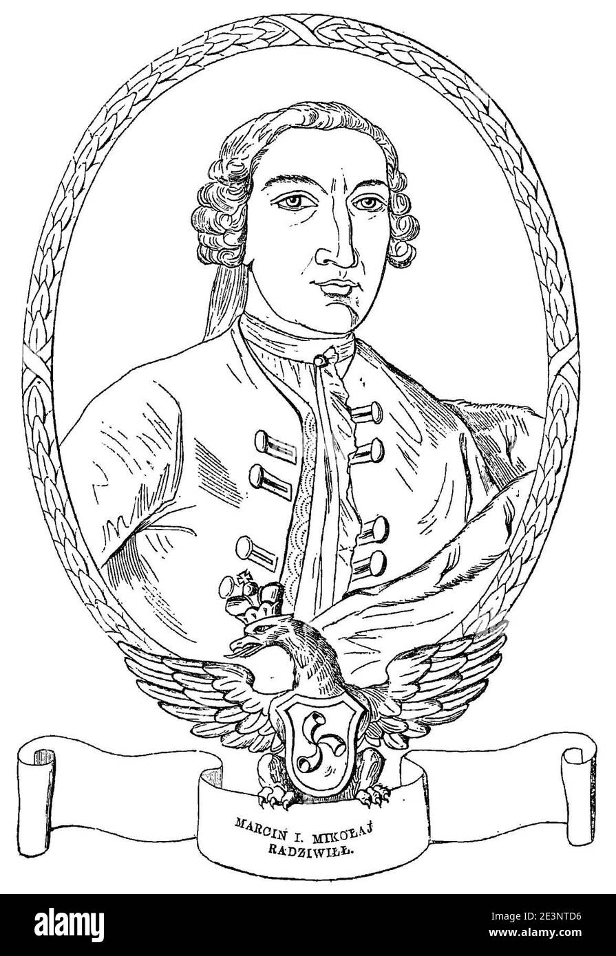 Marcin Mika aj Radzivi . (M. Starkman, 1857 Stock Photo - Alamy