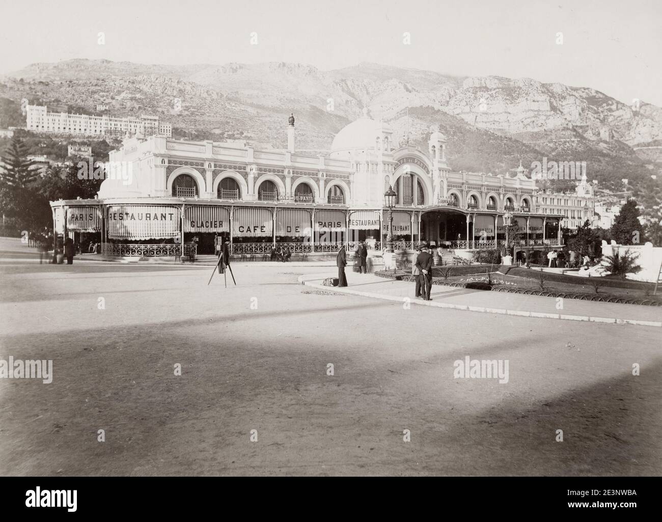Vintage 19th Century Photograph Cafe De Paris Monte Carlo Monaco vintage-19th-century-photograph-cafe-de-paris-monte-carlo-monaco
